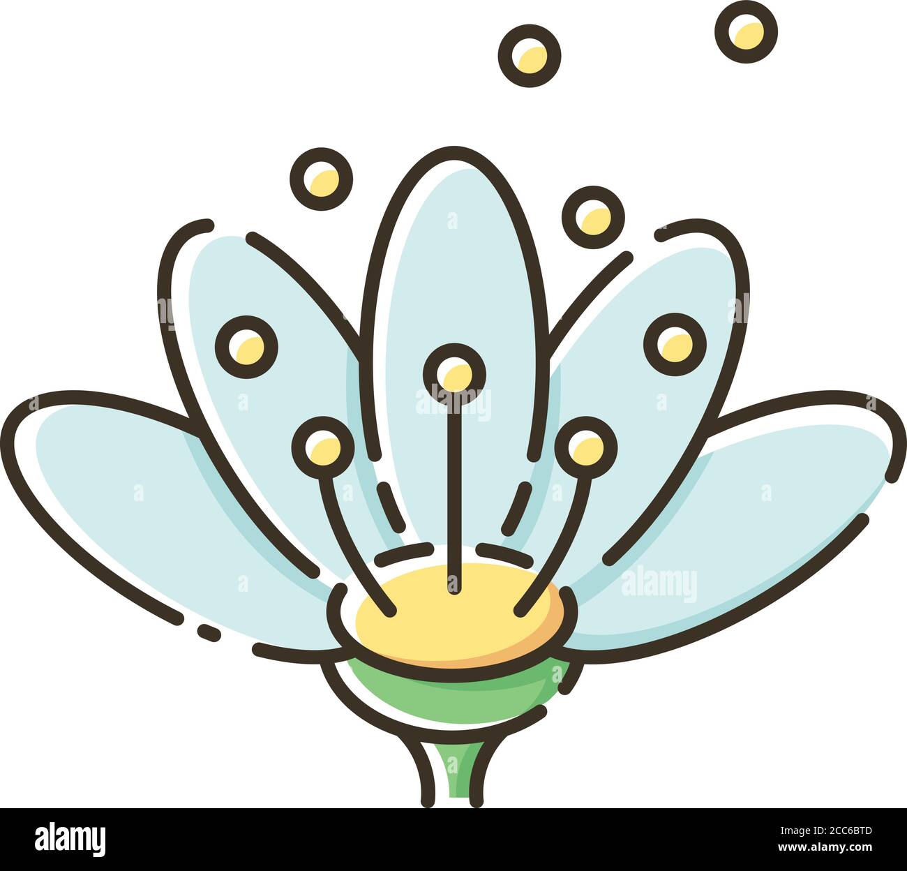 Pollen RGB color icon Stock Vector Image & Art - Alamy