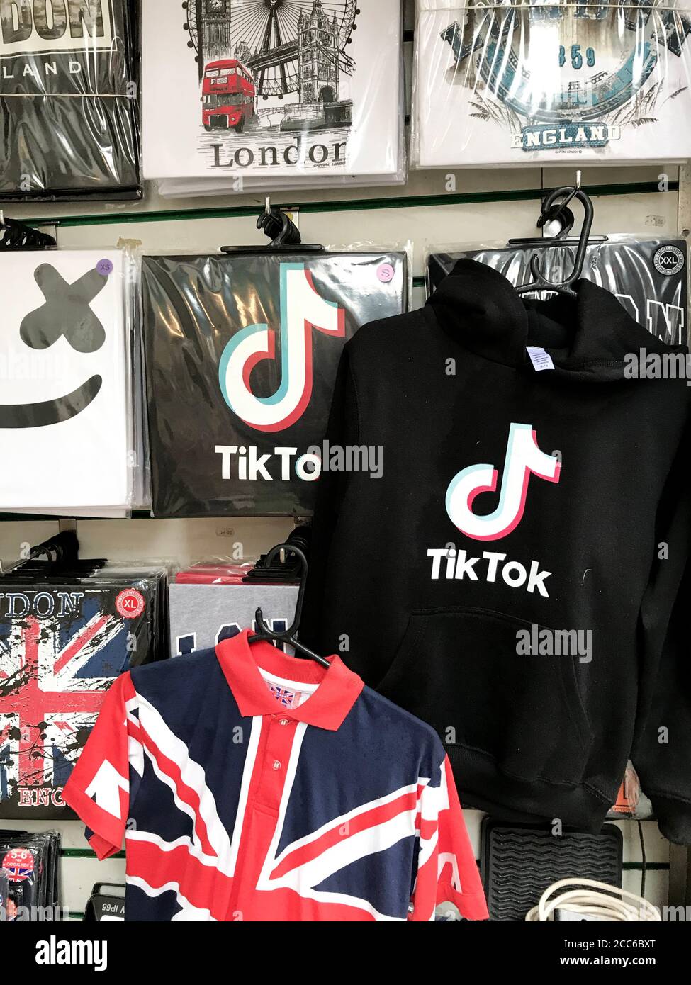 TikTok merchandise in London, UK Stock Photo - Alamy