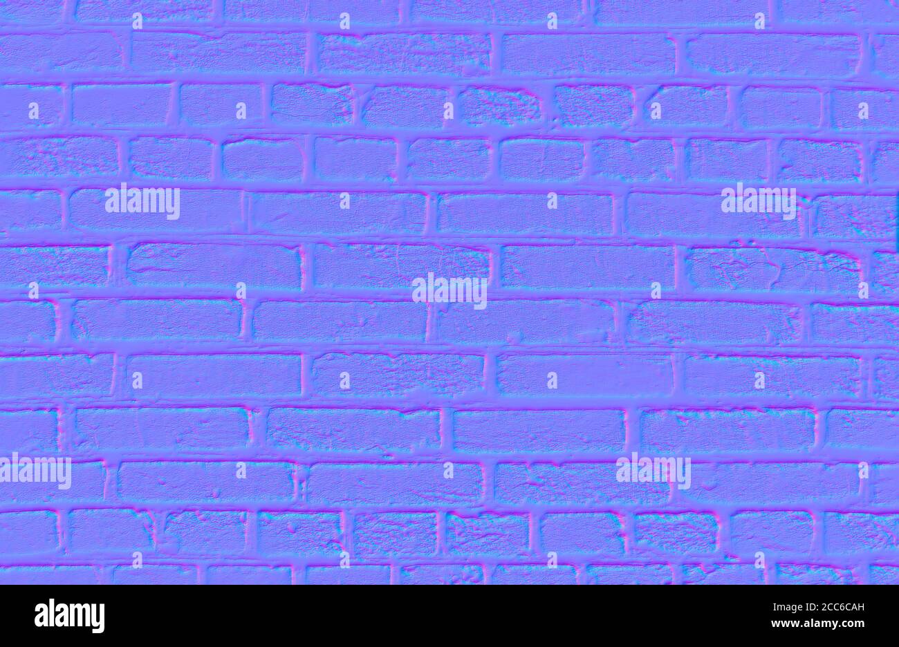 normal map of brick wall, texture for use in 3D programs, 3d render ...
