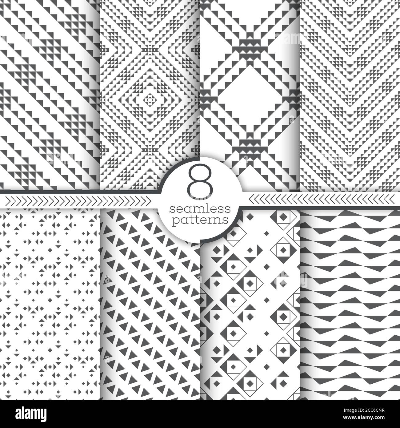 Seamless triangles patterns hi-res stock photography and images - Alamy