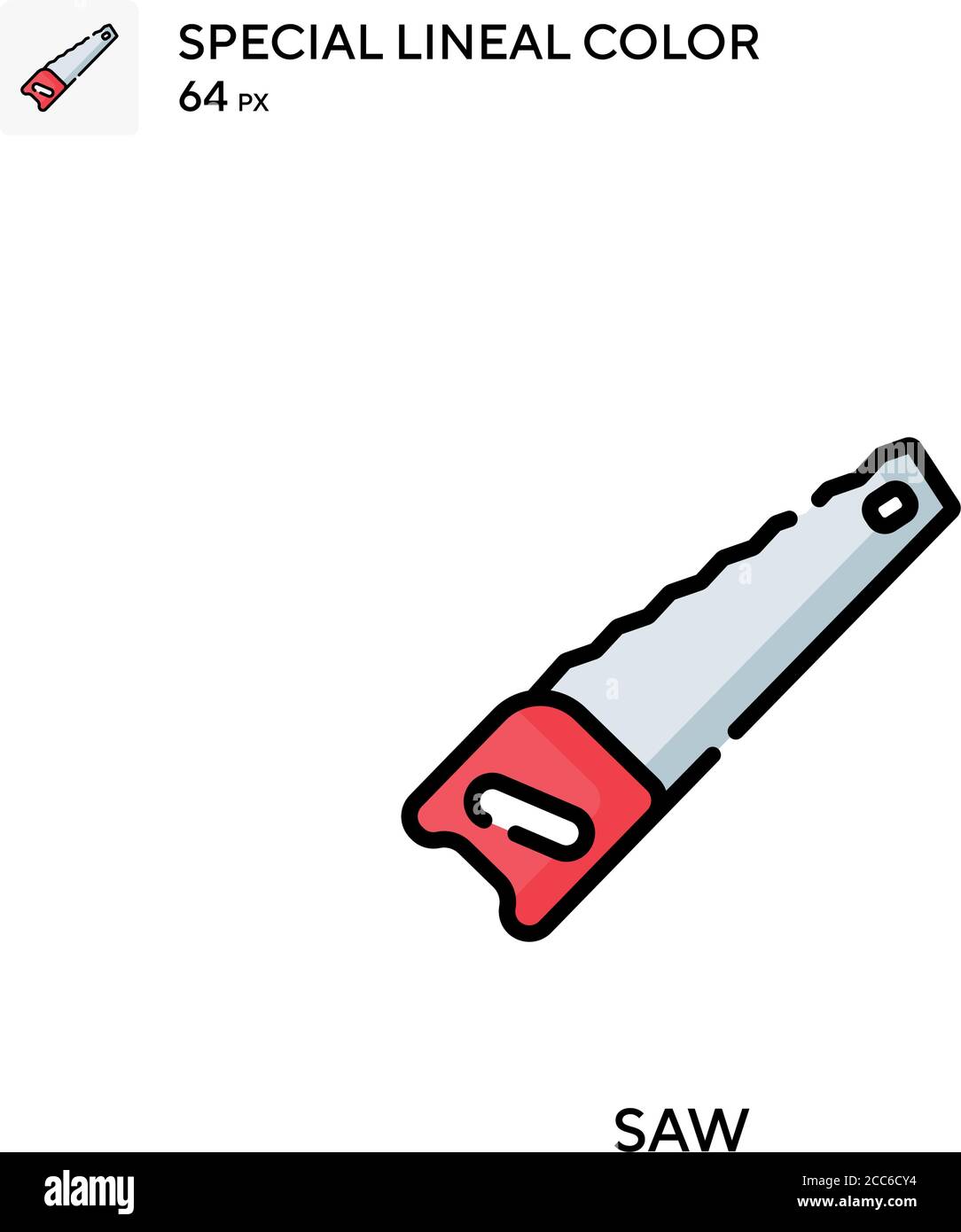 Saw soecial lineal color vector icon. Illustration symbol design ...
