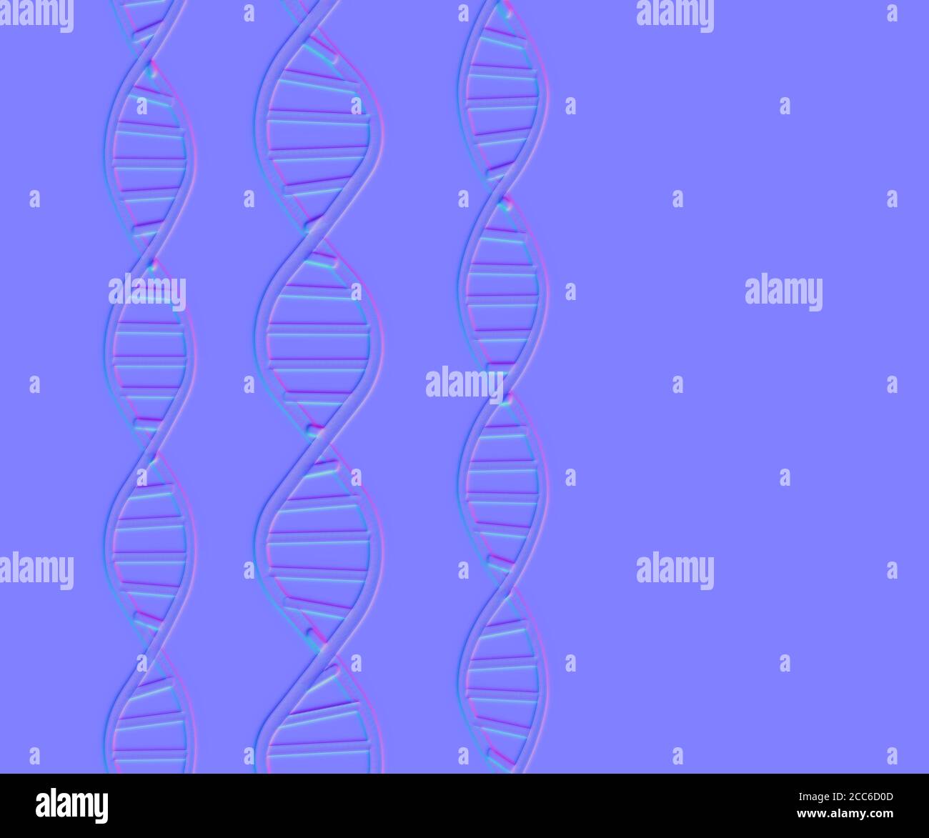 Normal map of DNA molecules structure. Science and Technology concept ...