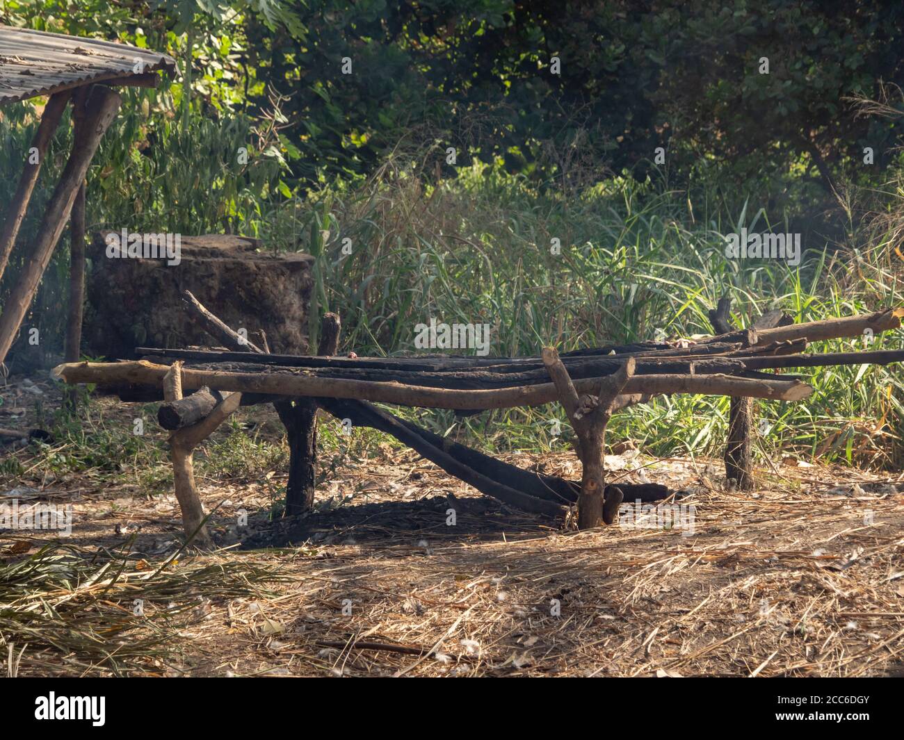 Dankoli, Benin - sacred place where voodoo ceremonies takes place Stock ...