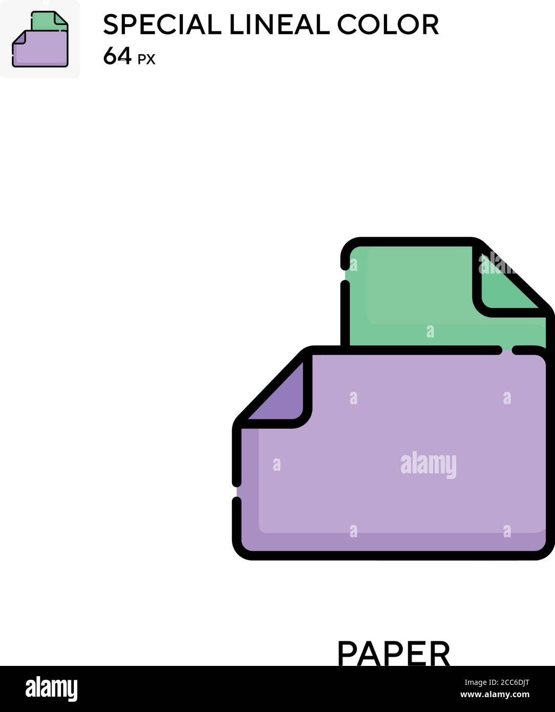 Paper soecial lineal color vector icon. Illustration symbol design ...