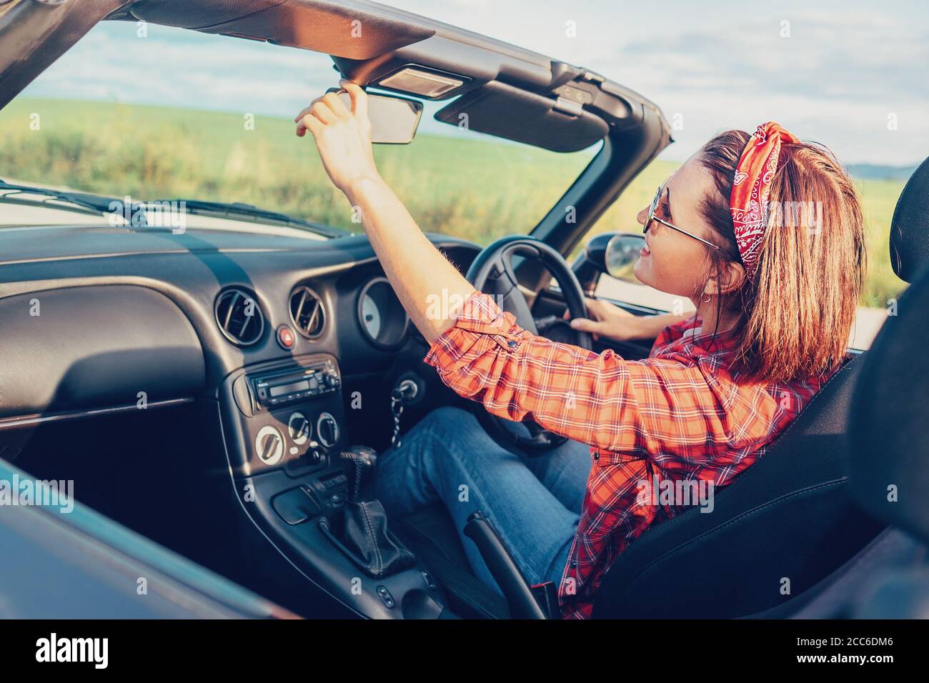 Woman vintage cabriolet beautiful hi-res stock photography and images ...