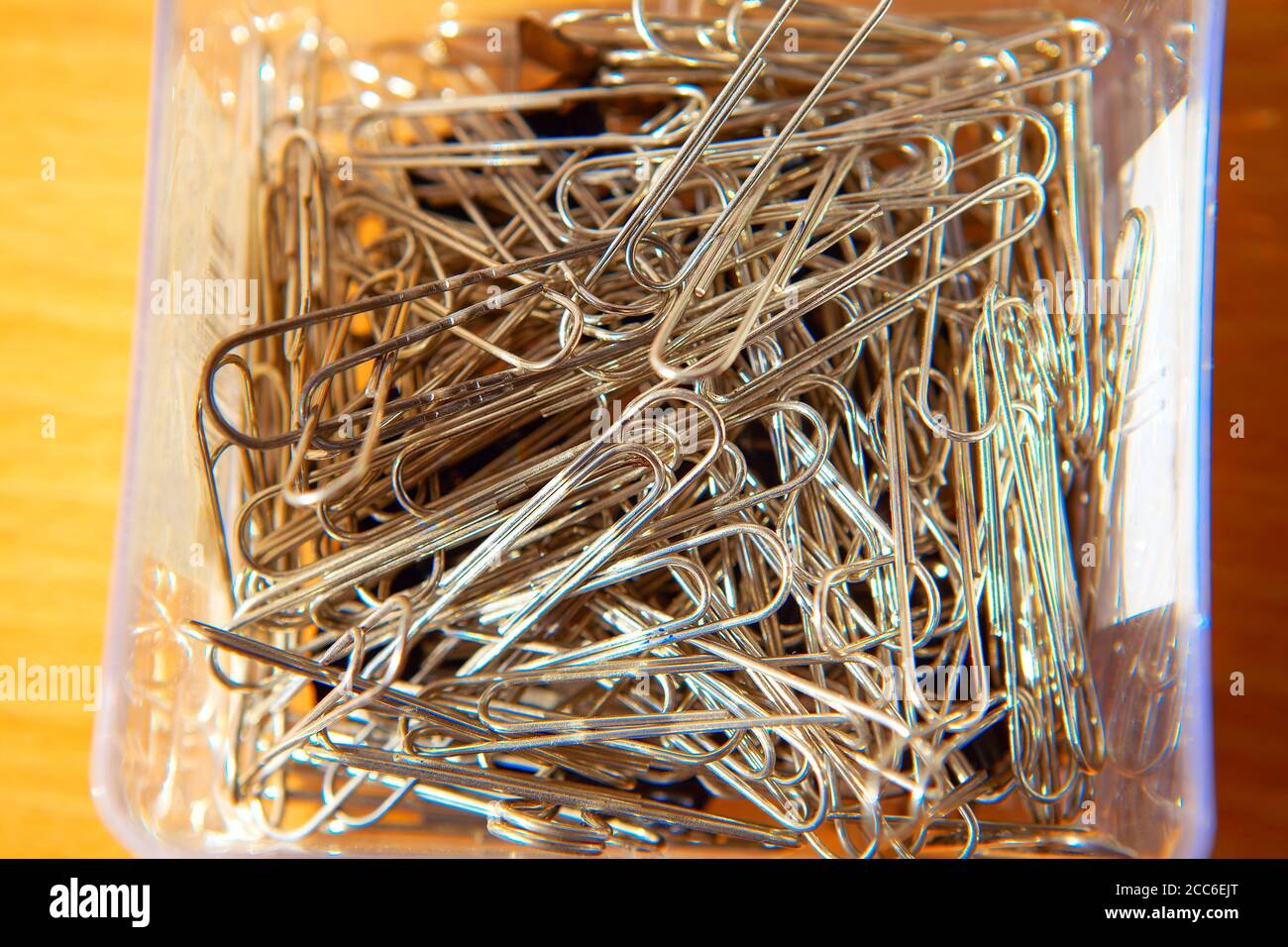 Container of paper clips hi-res stock photography and images - Alamy