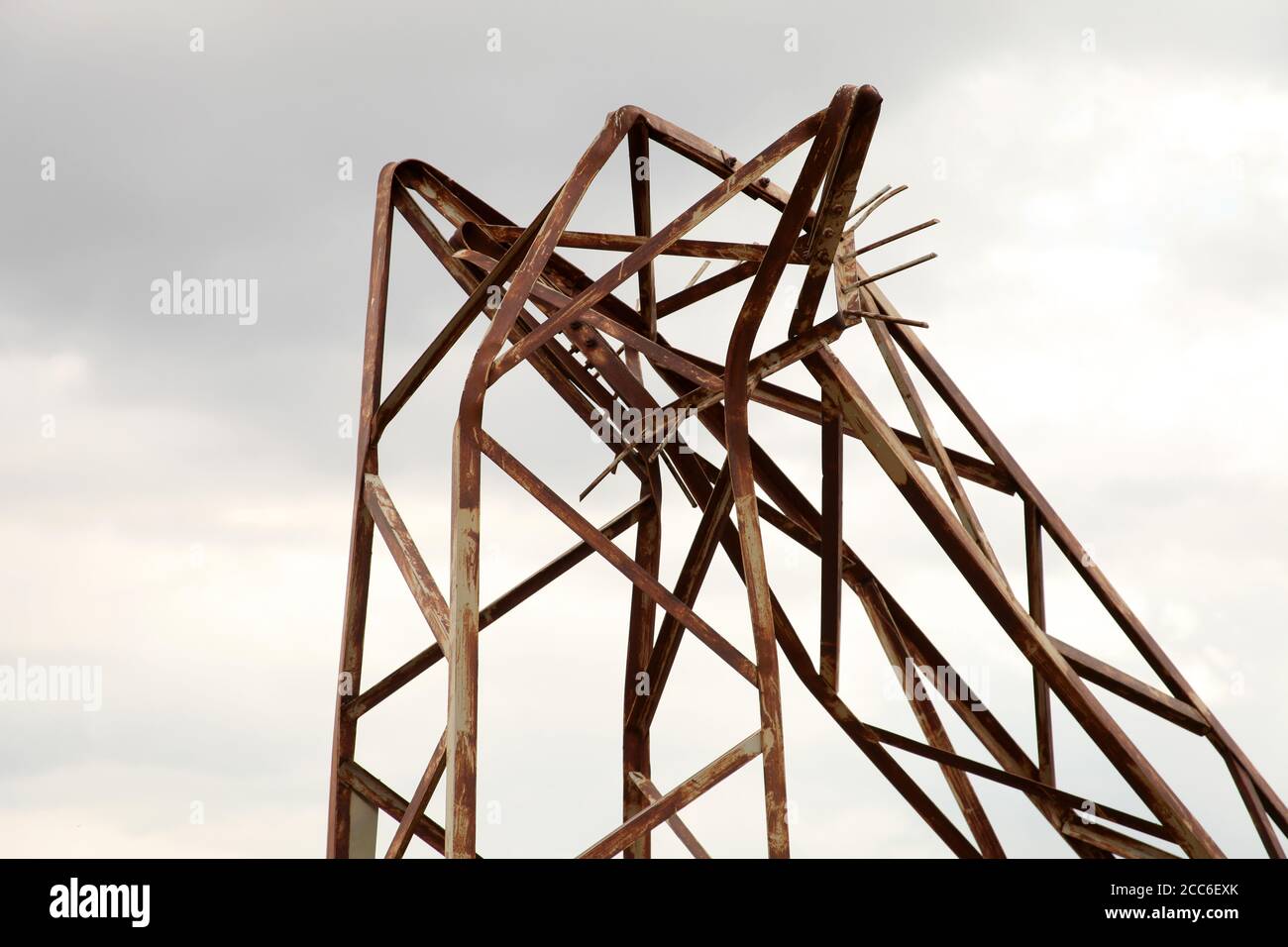 Broken power pole. Accidents and Disasters Stock Photo - Alamy