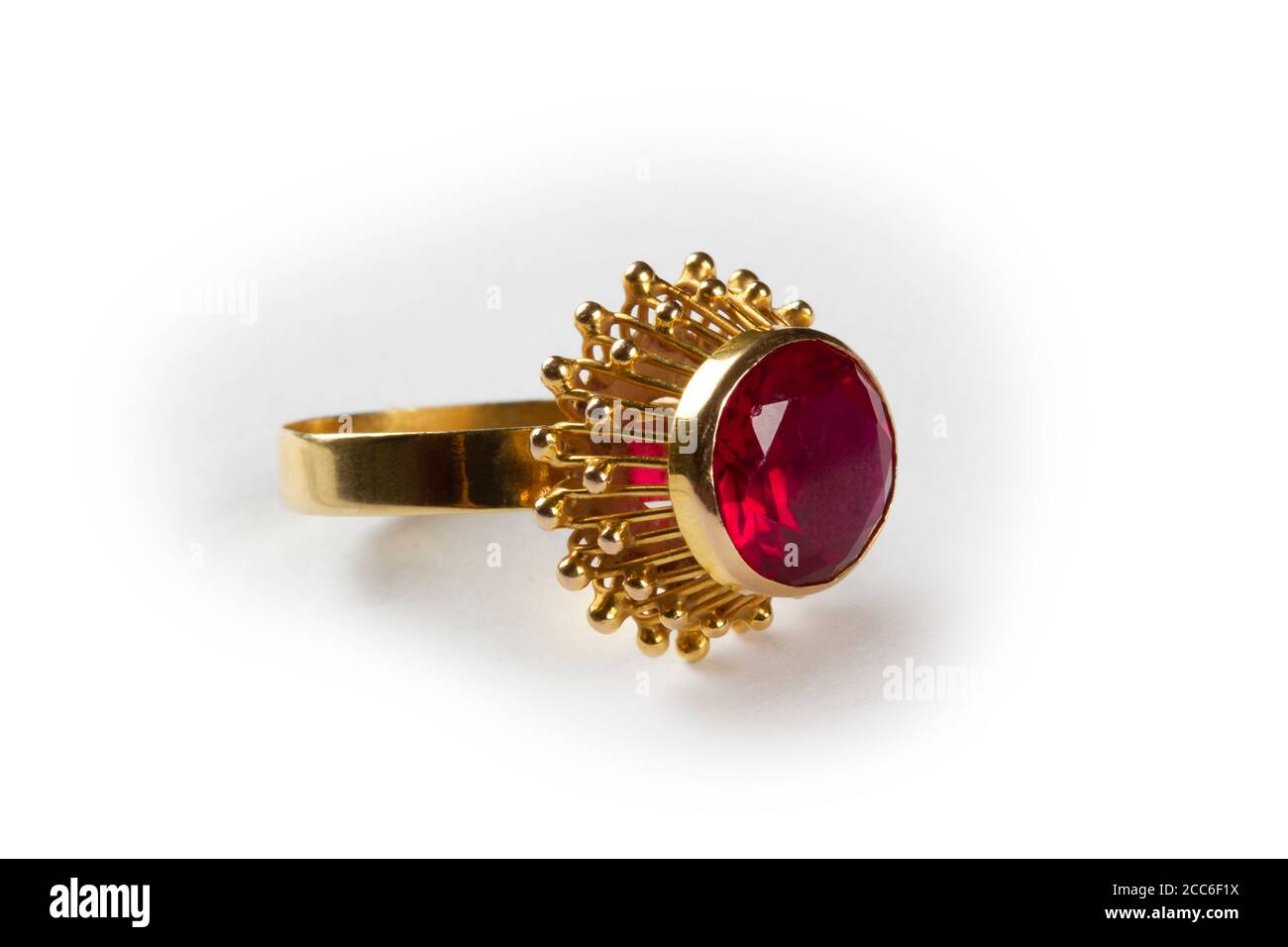 Garnet ring Cut Out Stock Images & Pictures - Alamy