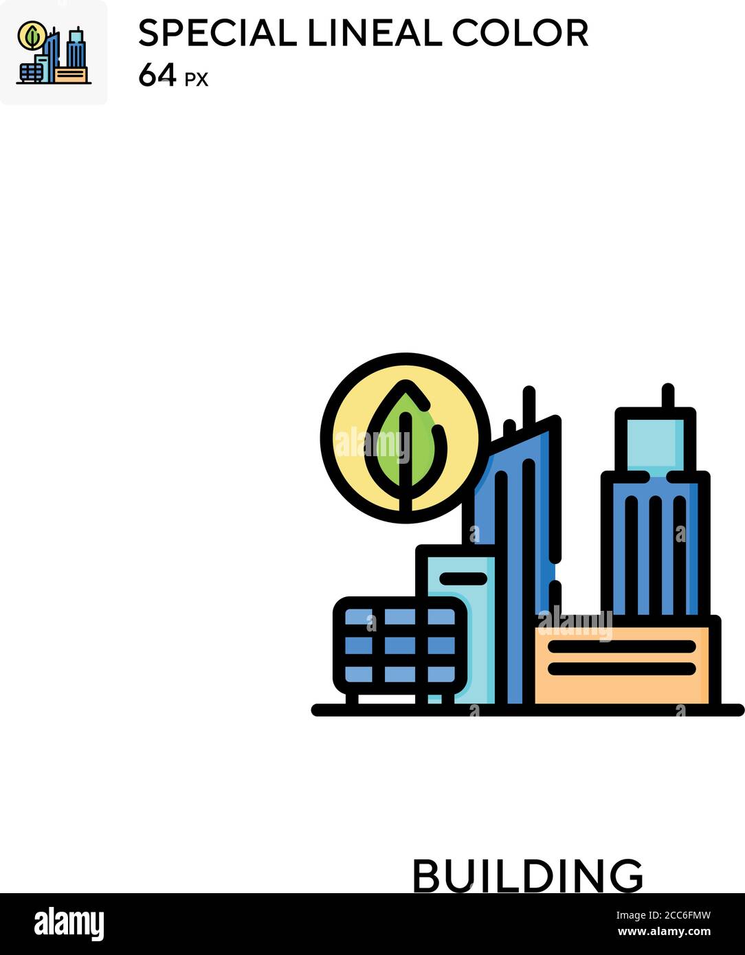 Building soecial lineal color vector icon. Illustration symbol design ...