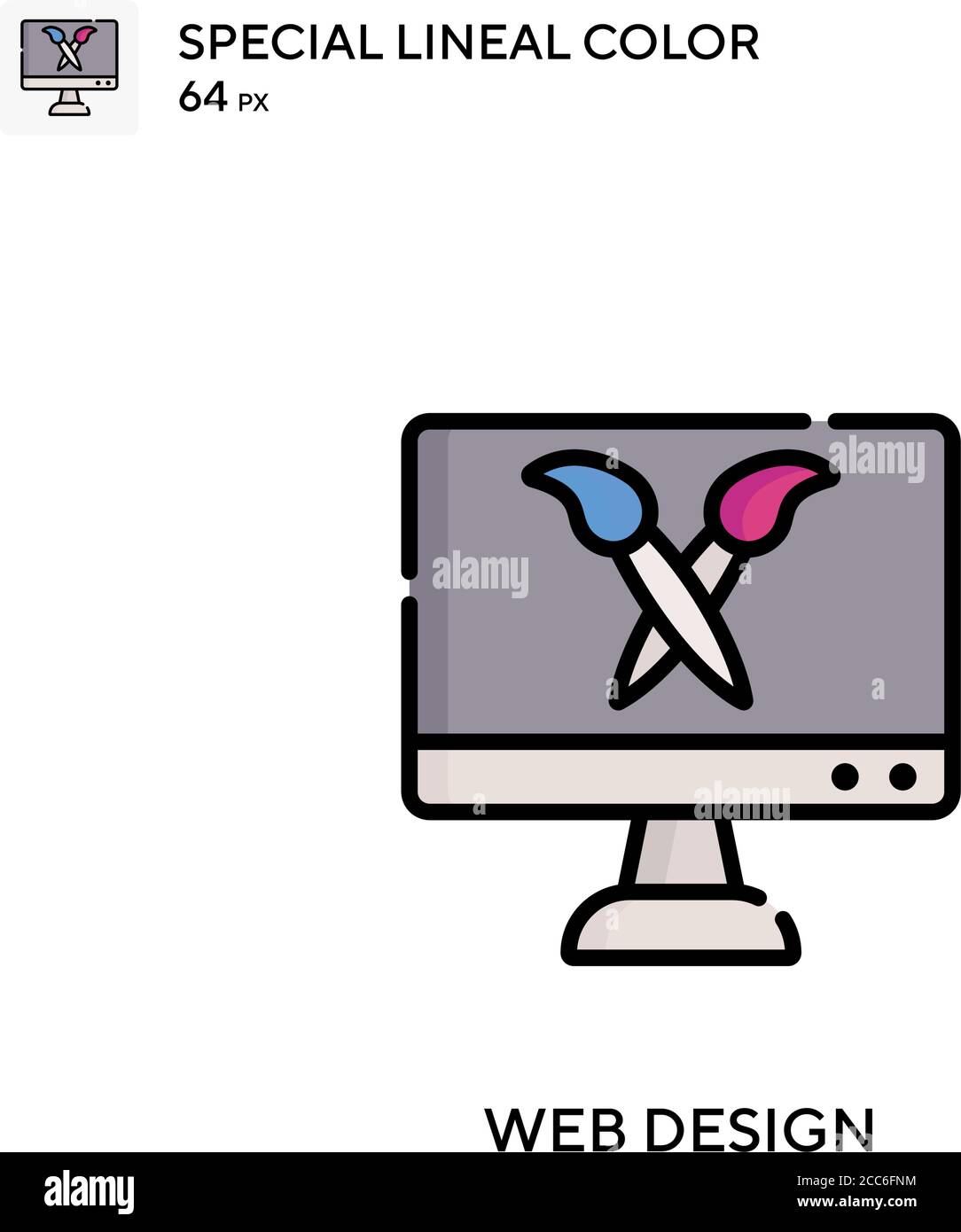 Web design soecial lineal color vector icon. Illustration symbol design ...