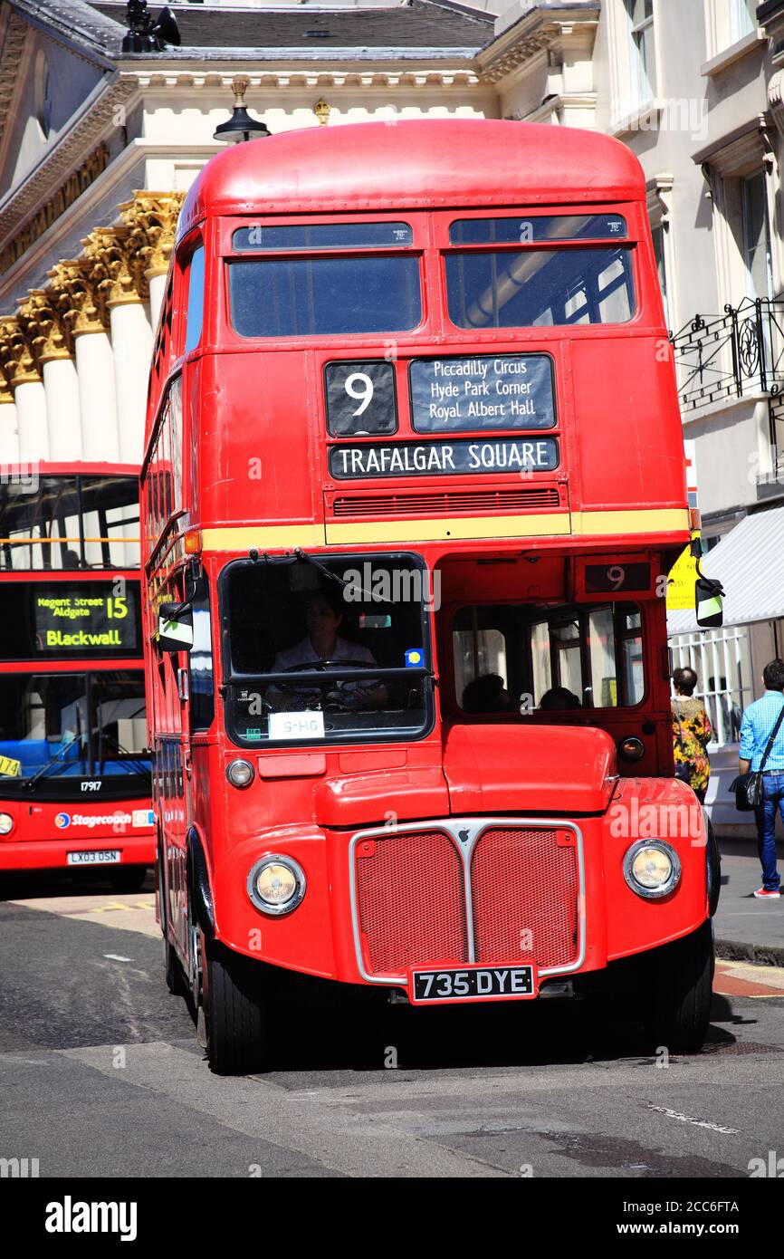 1950s london routemaster bus hi-res stock photography and images - Alamy