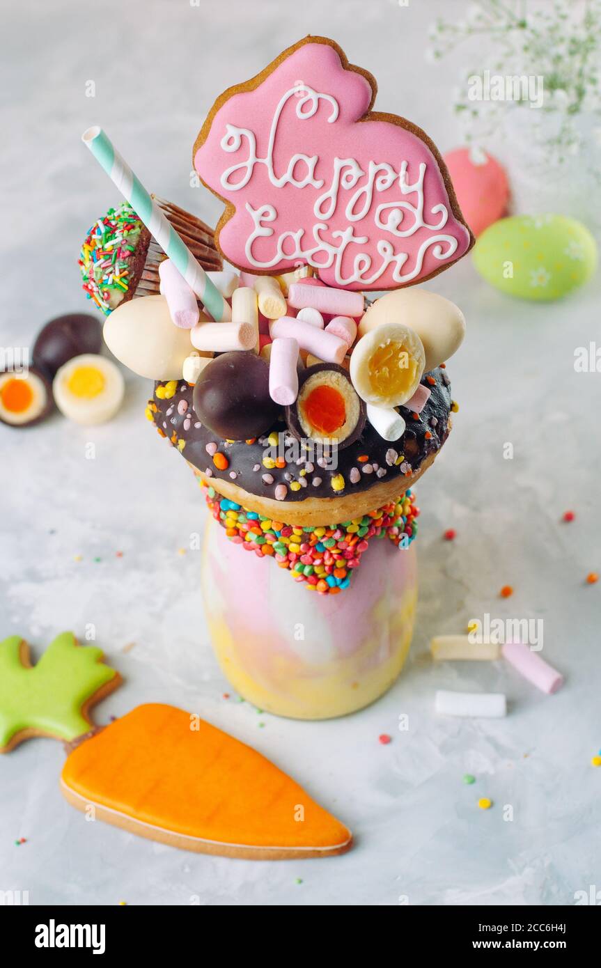 Chocolate milkshake gingerbread hi-res stock photography and images - Alamy