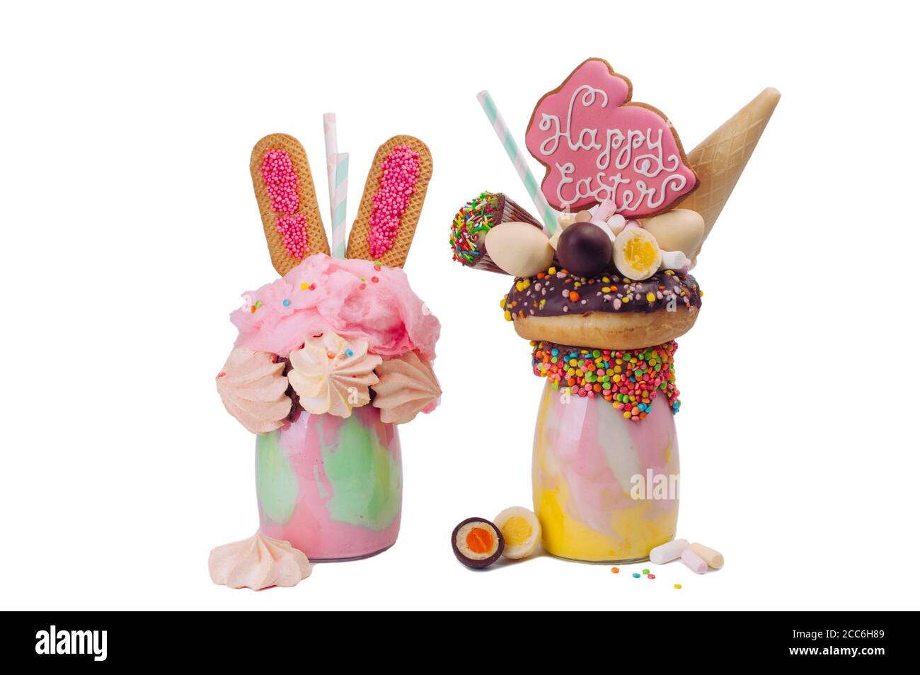 Two chocolate easter bunny hi-res stock photography and images - Alamy