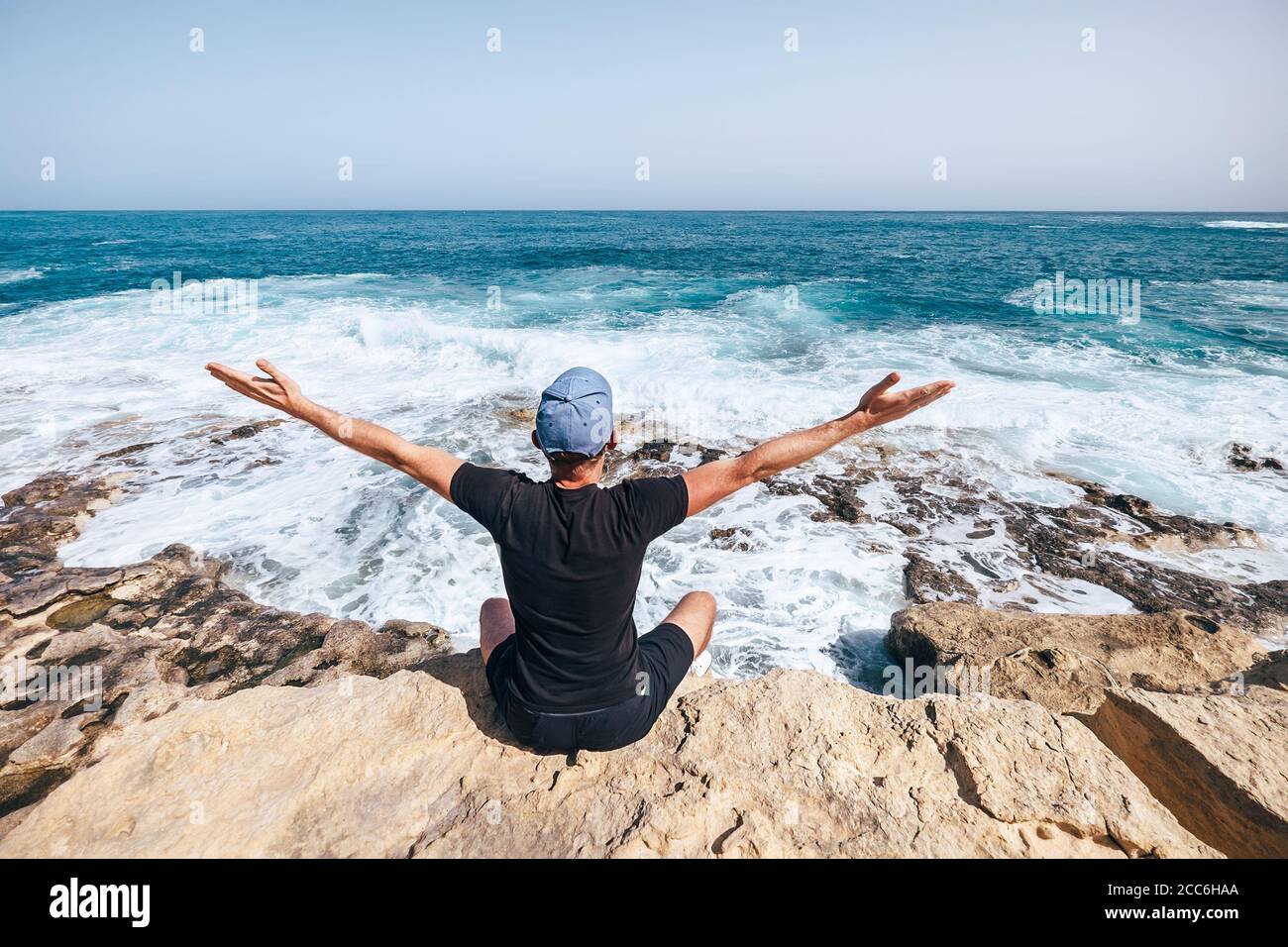 Man and sea Stock Photo - Alamy
