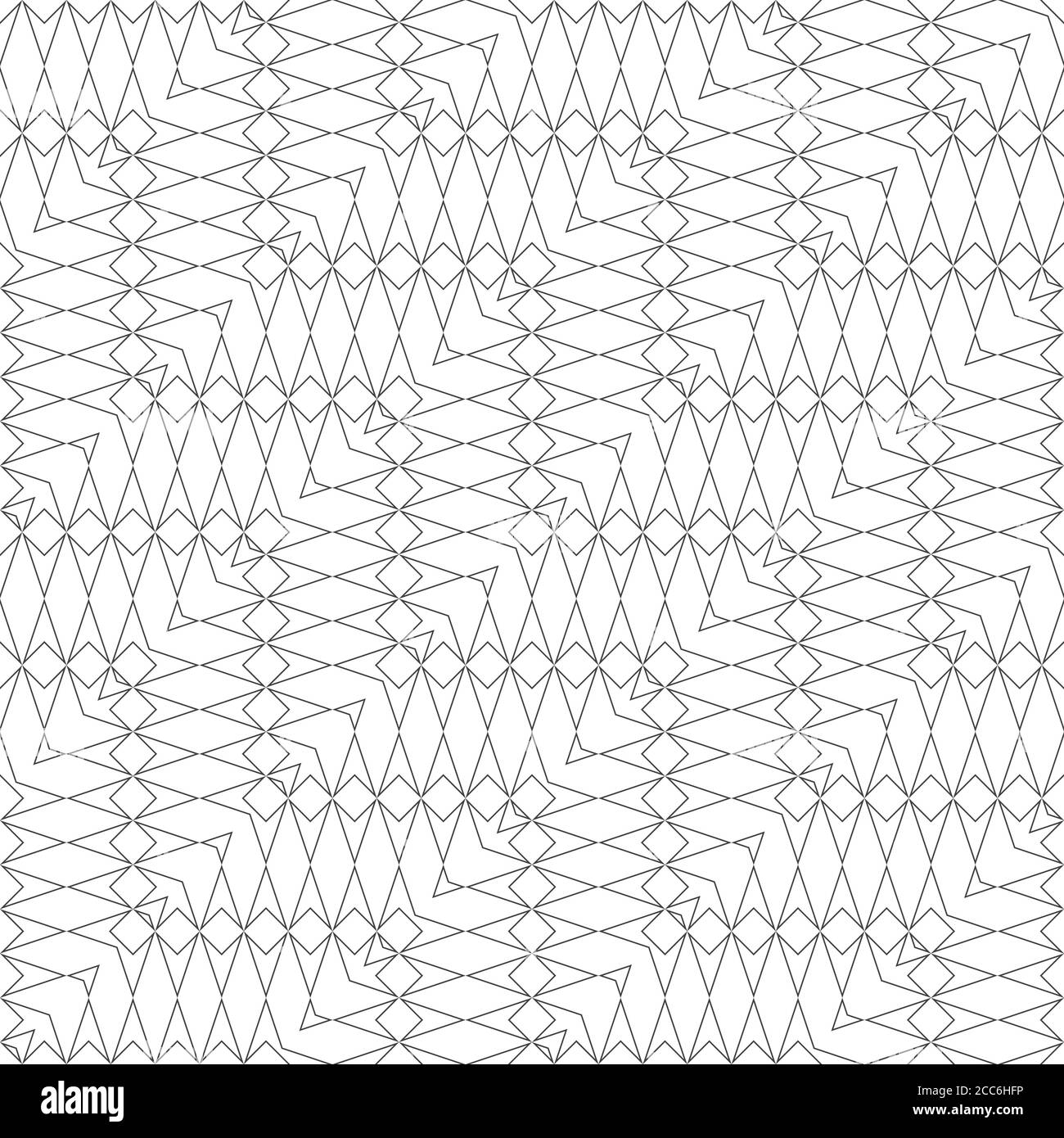 Repeating diamond wave pattern Cut Out Stock Images & Pictures - Alamy