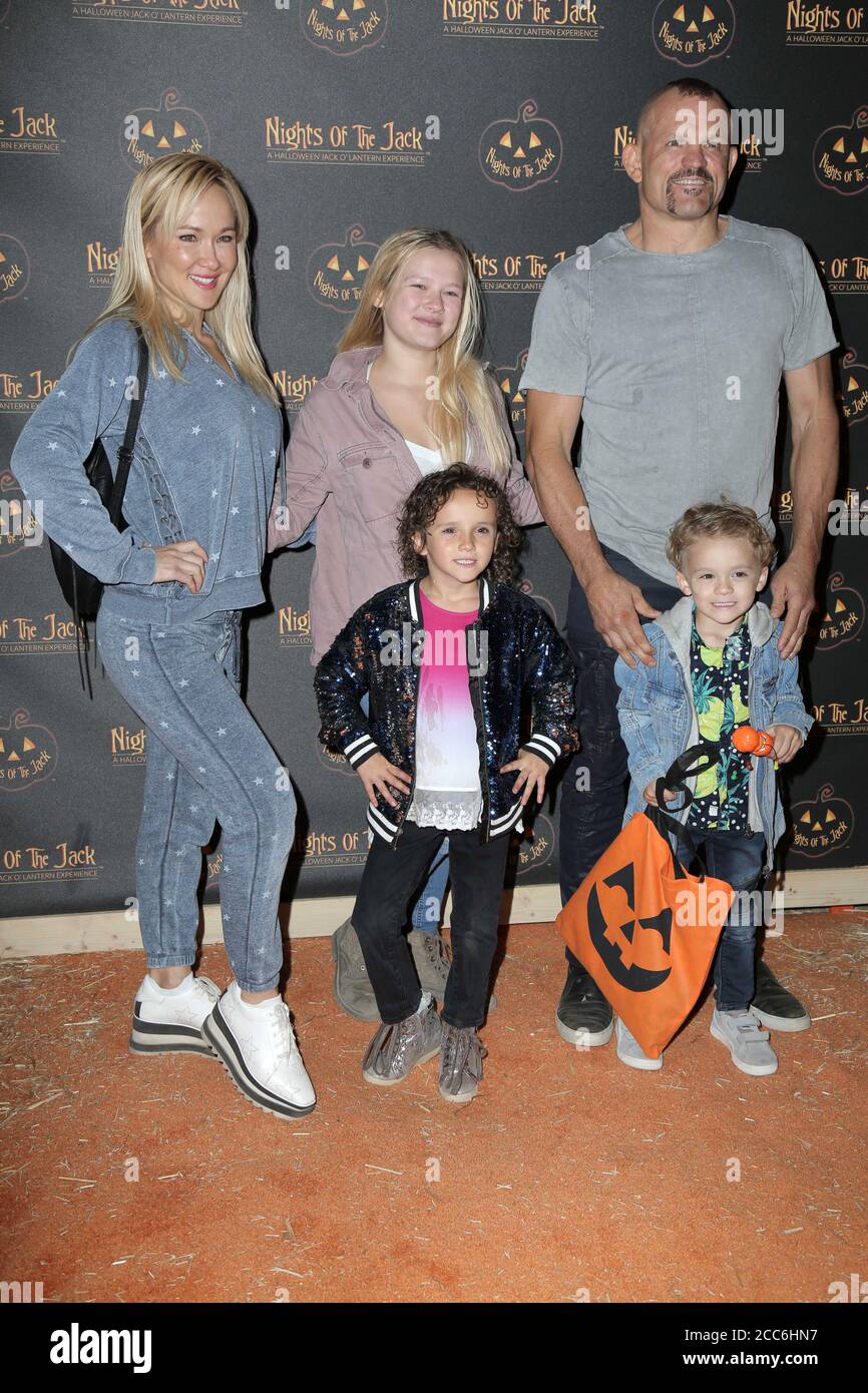 LOS ANGELES - OCT 10: Chuck Liddell, Heidi Northcott, Brendan Liddell ...