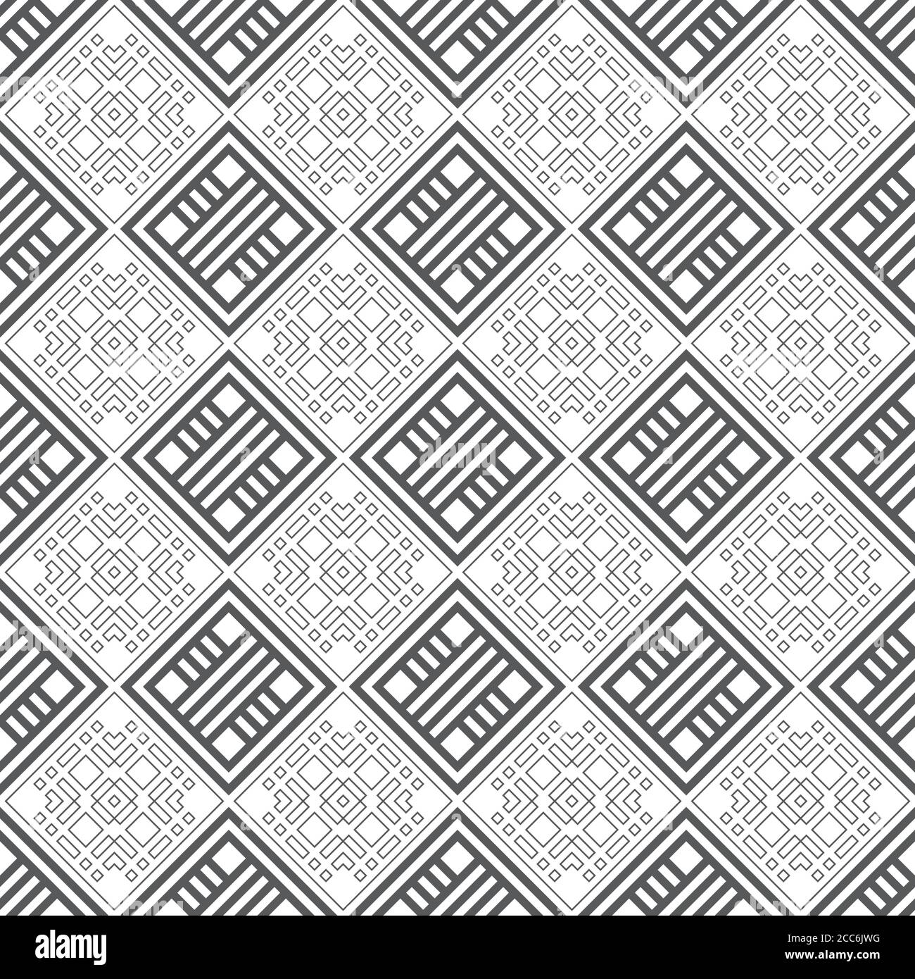 Seamless pattern. Modern regularly repeating geometrical texture with repetition rhombus diamond ...