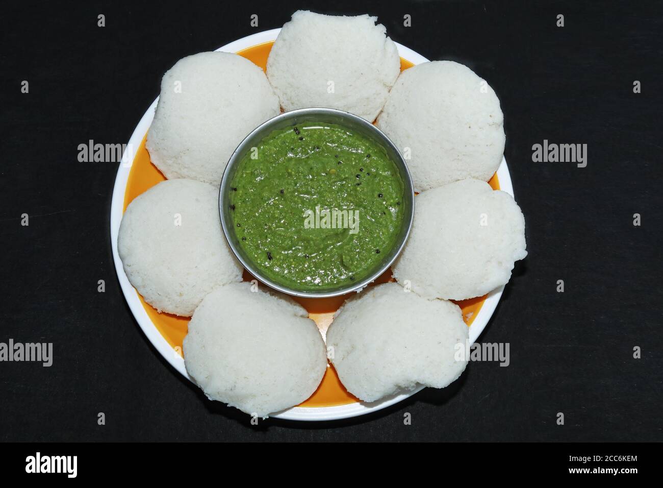South Indian breakfast recipe Idly or Idli / rice cake served with ...
