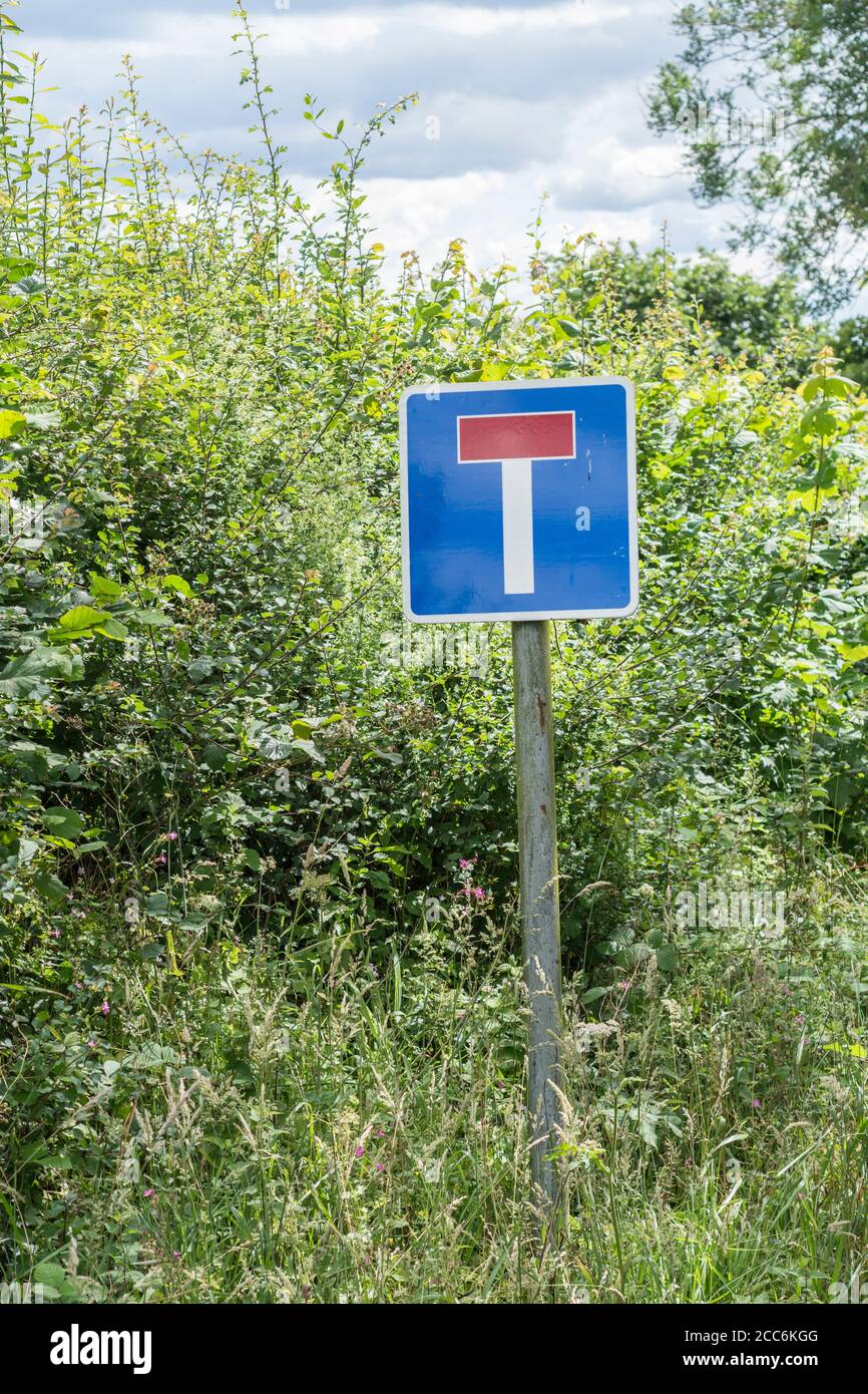 End Of Lane Traffic Sign High Resolution Stock Photography and Images ...