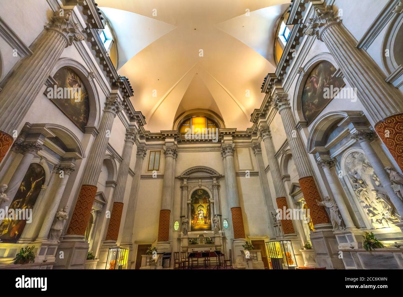 San Vidal Church Altar Basilica Venice Italy. Originally erected in ...