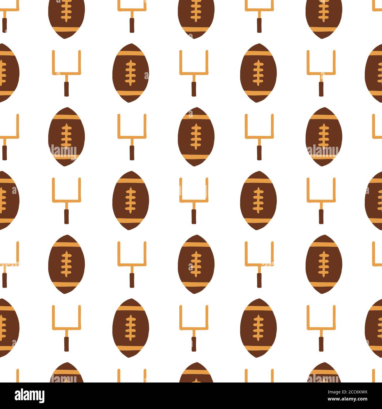 Seamless vector pattern American football sports equipment. Repeating ...