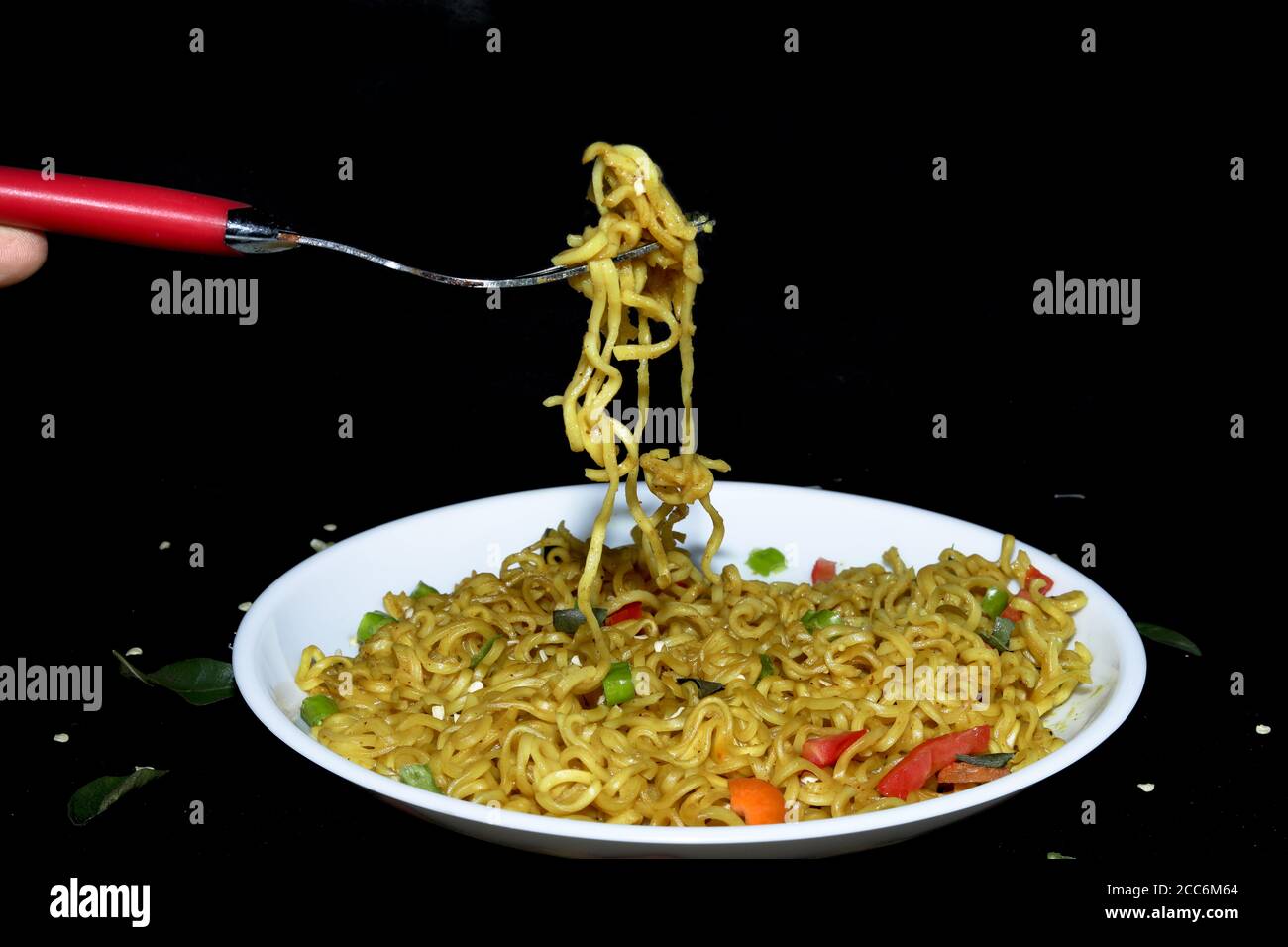 Spoon take chinese noodles hi-res stock photography and images - Alamy