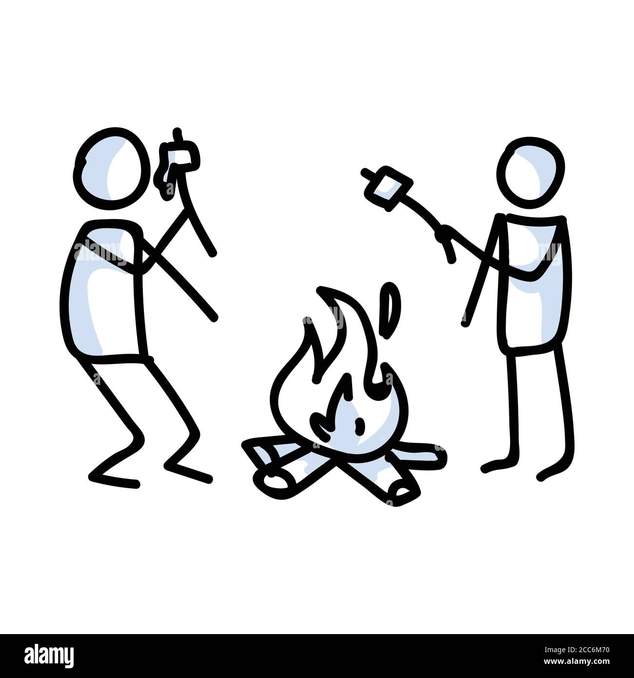 Roasting Marshmallows Clipart
