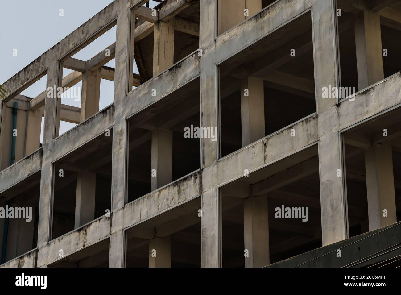 Building construction with Square pattern and Geometric structure. No ...