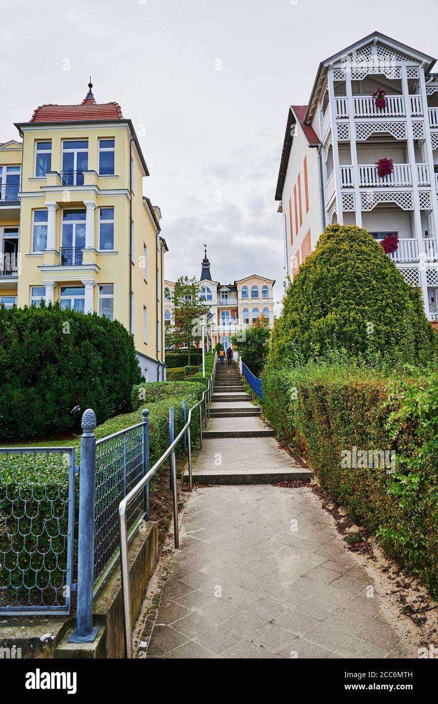 Bansin, Germany - September 14, 2019: Cityscape of the small Baltic Sea ...