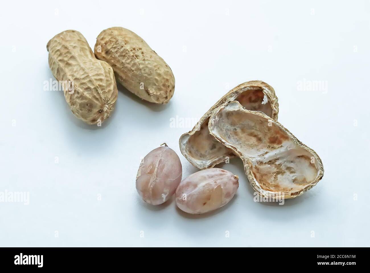 Group of peanuts isolated on white backgrounds Stock Photo - Alamy