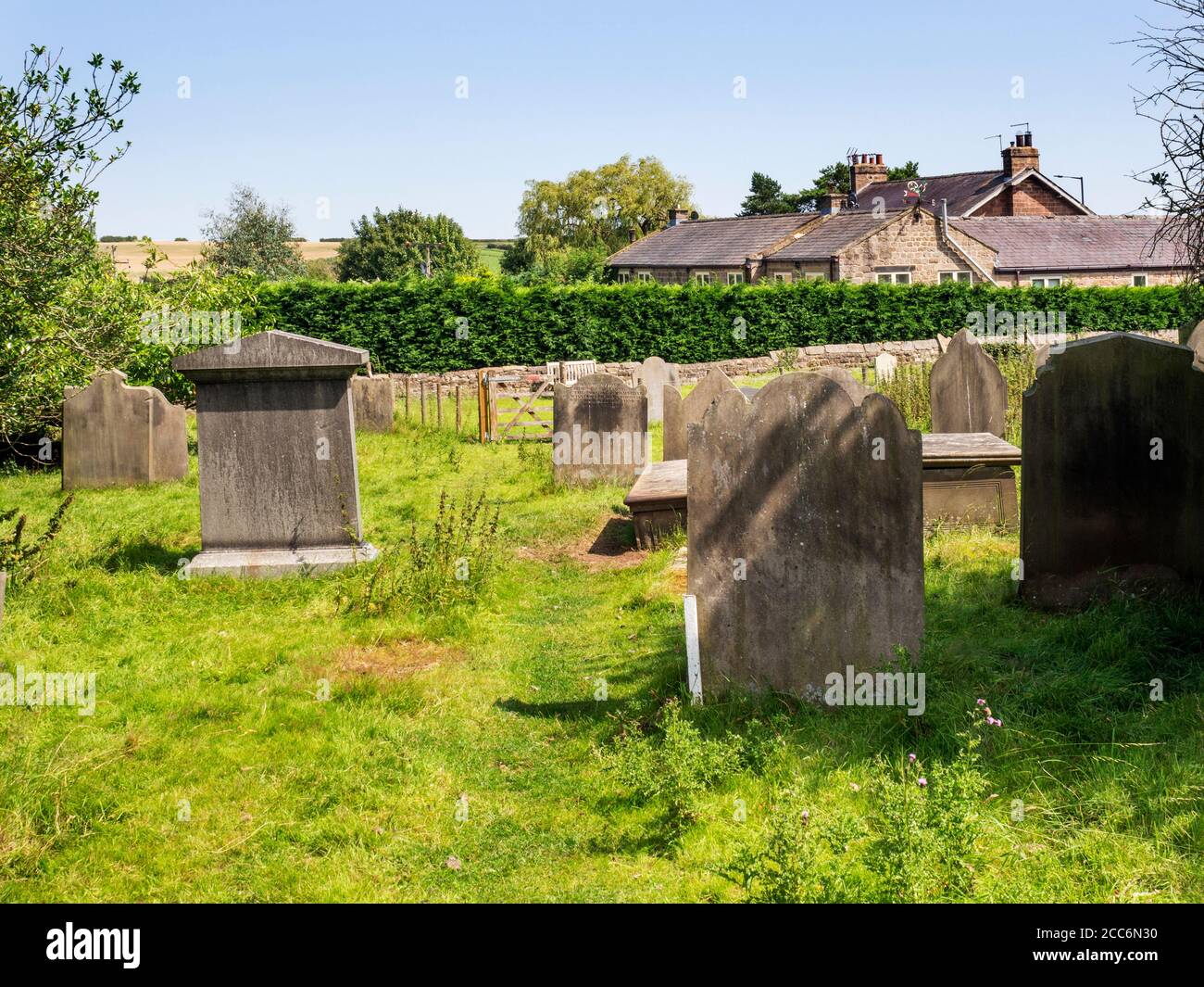Rear of John Metcalf or Blind Jack Memorial with white marker at All ...
