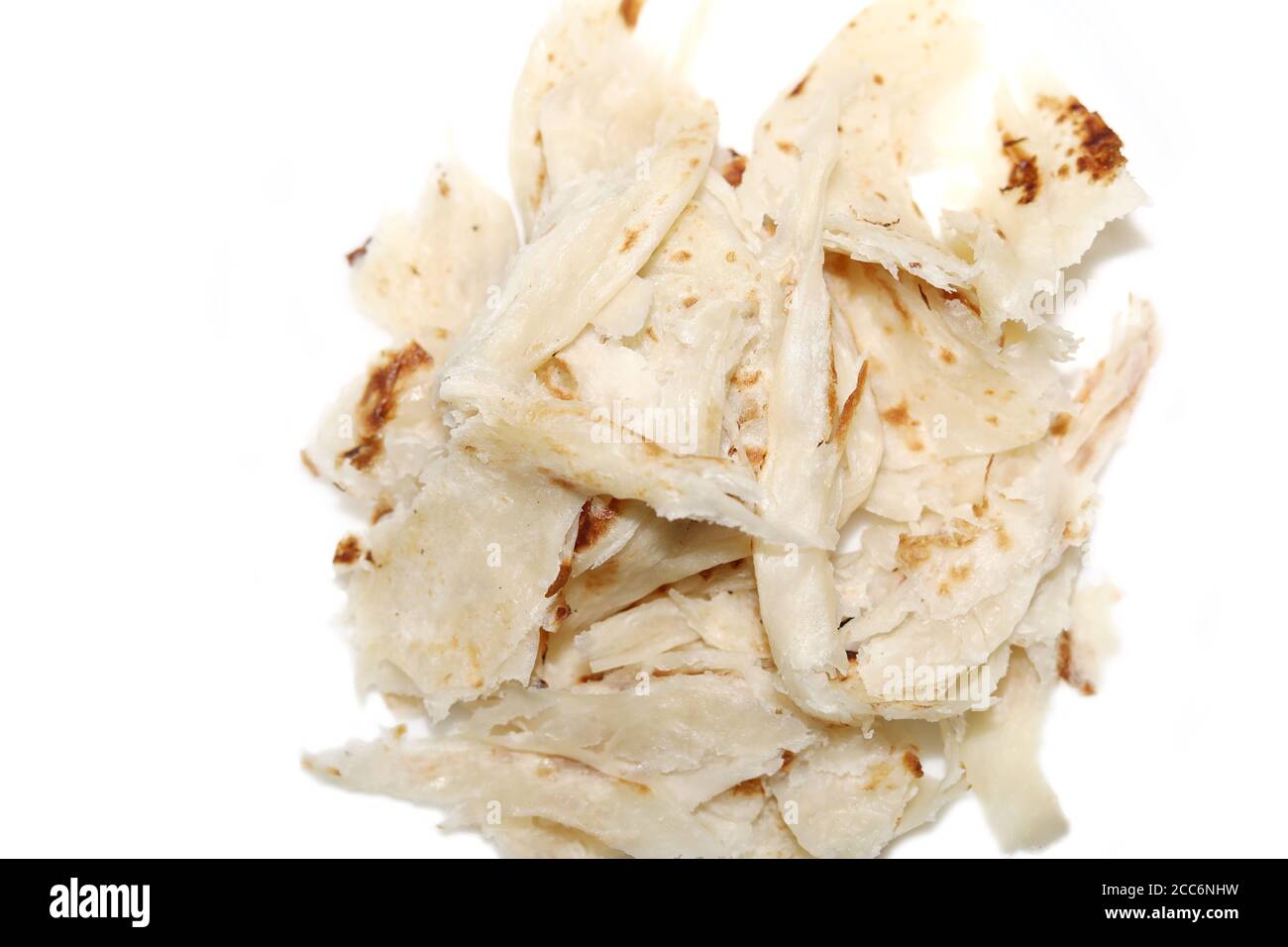 Popular street food Porotta, India. Top view of South Indian foods ...