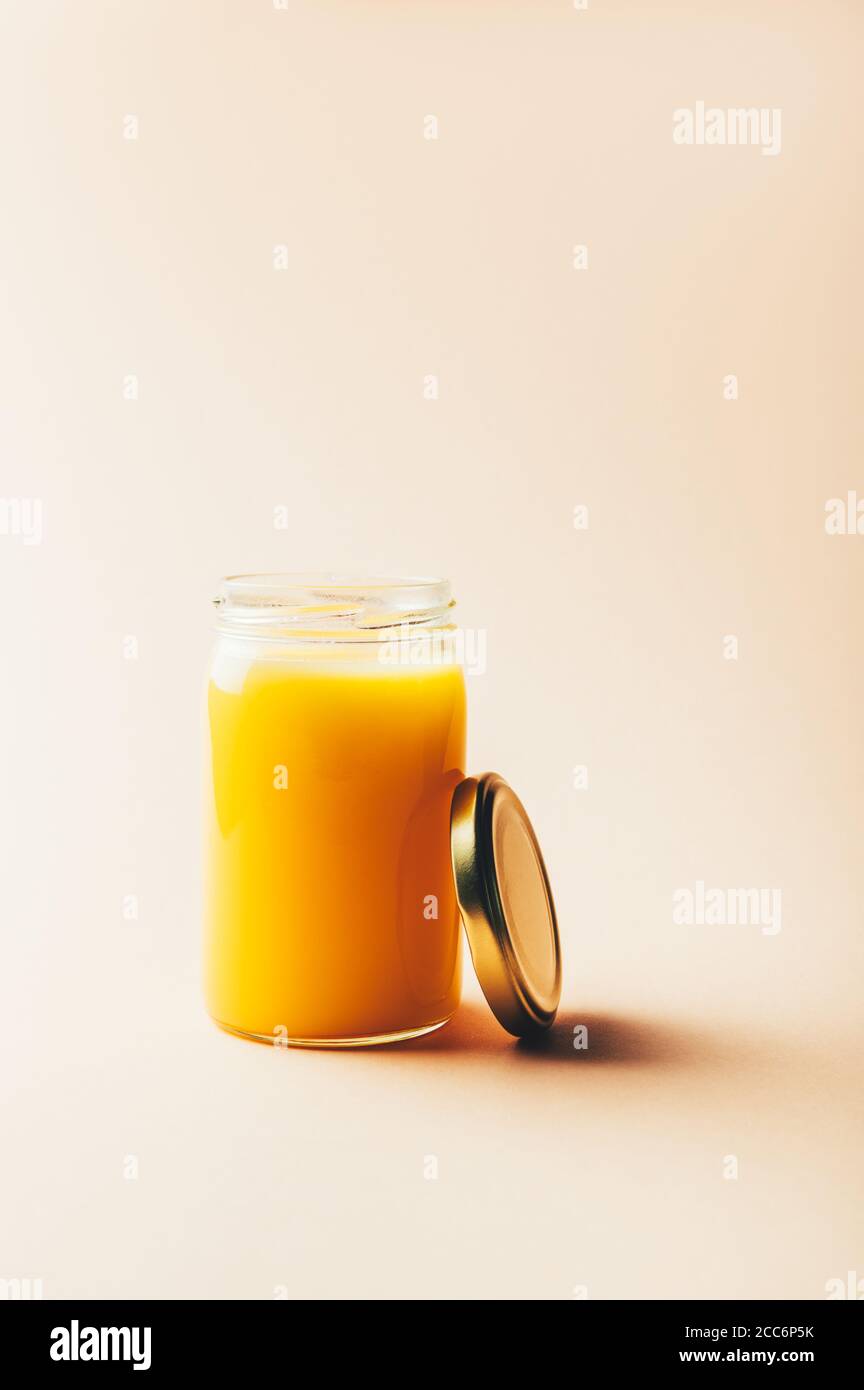 Ghee Pure Organic Cooking Oil Stock Photo - Alamy