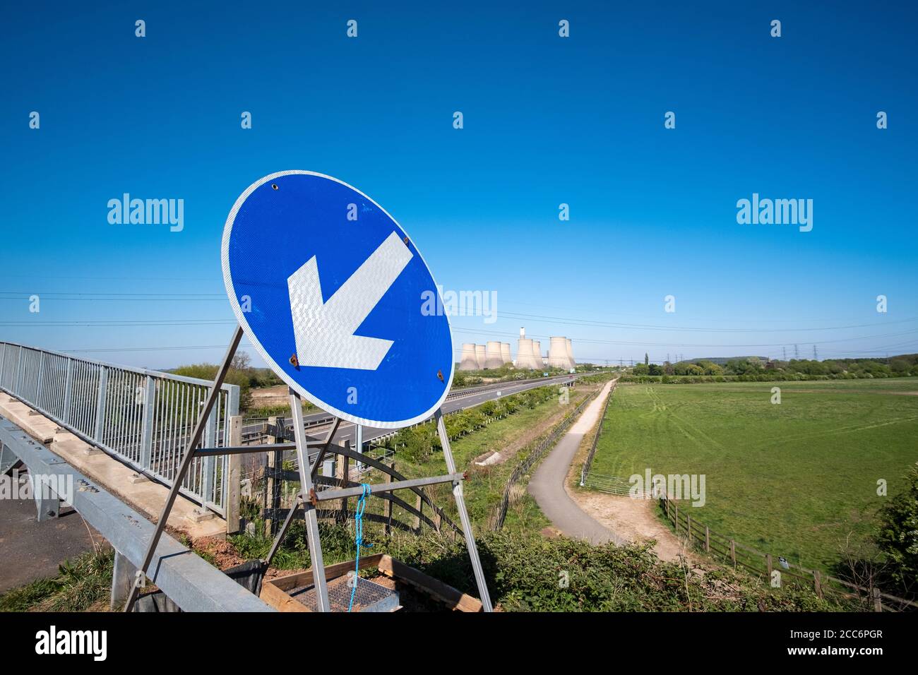 Mandatory left sign hi-res stock photography and images - Alamy
