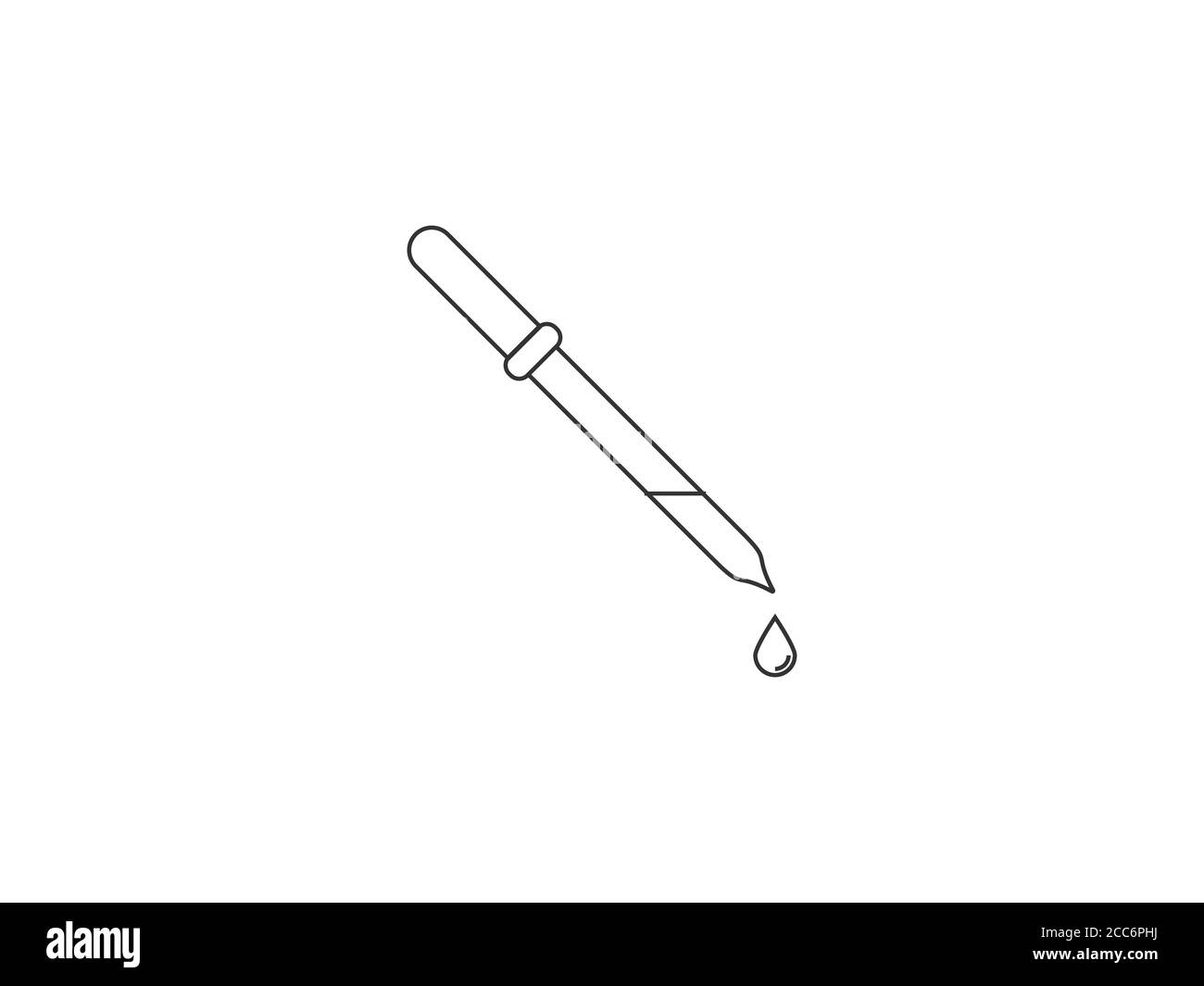 Dropper, pipette icon. Vector illustration, flat design Stock Vector ...