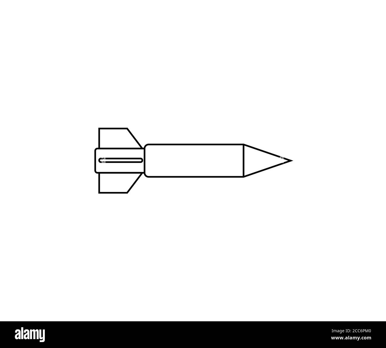 Missile icon vector design Stock Vector Images - Alamy