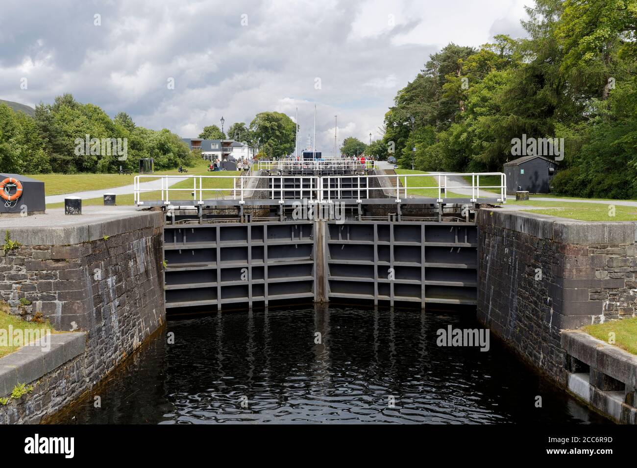 Neptunes Staircase Caledonian Canal Fort William Scotland Stock Photo ...