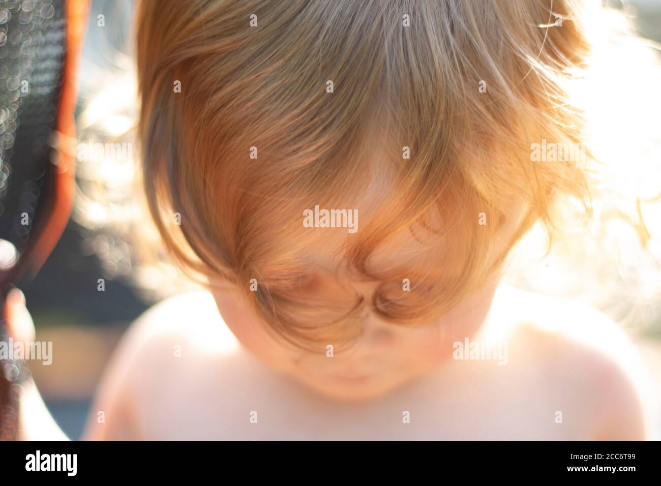 Sweet baby girl curls Stock Photo - Alamy