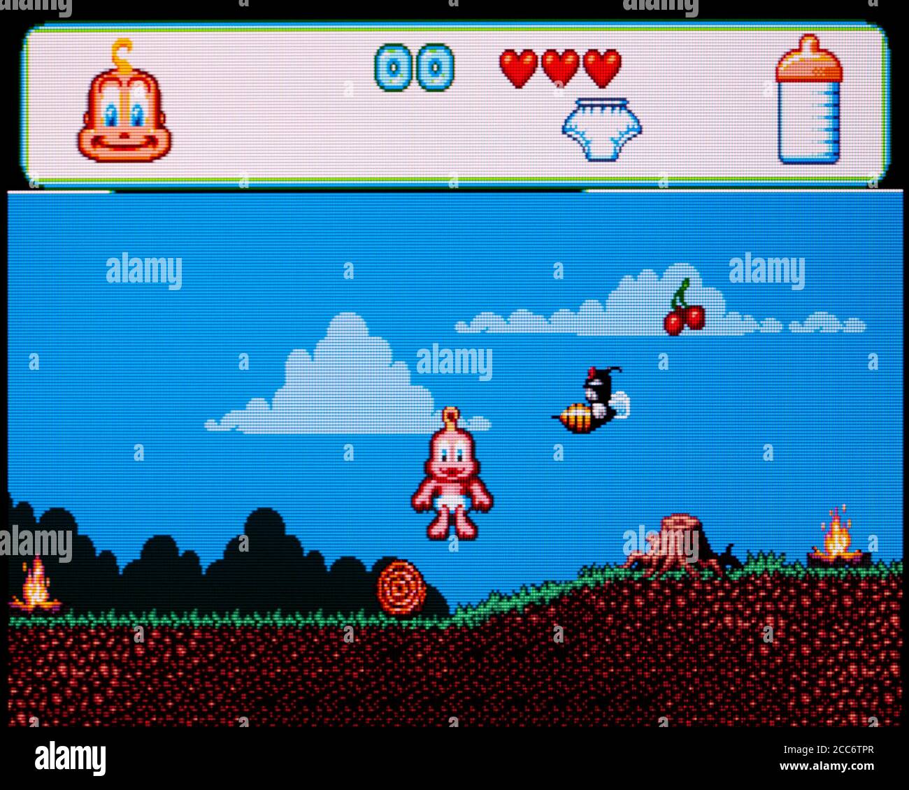 Baby Jo The Super Hero - PC Engine CD Videogame - Editorial use only ...