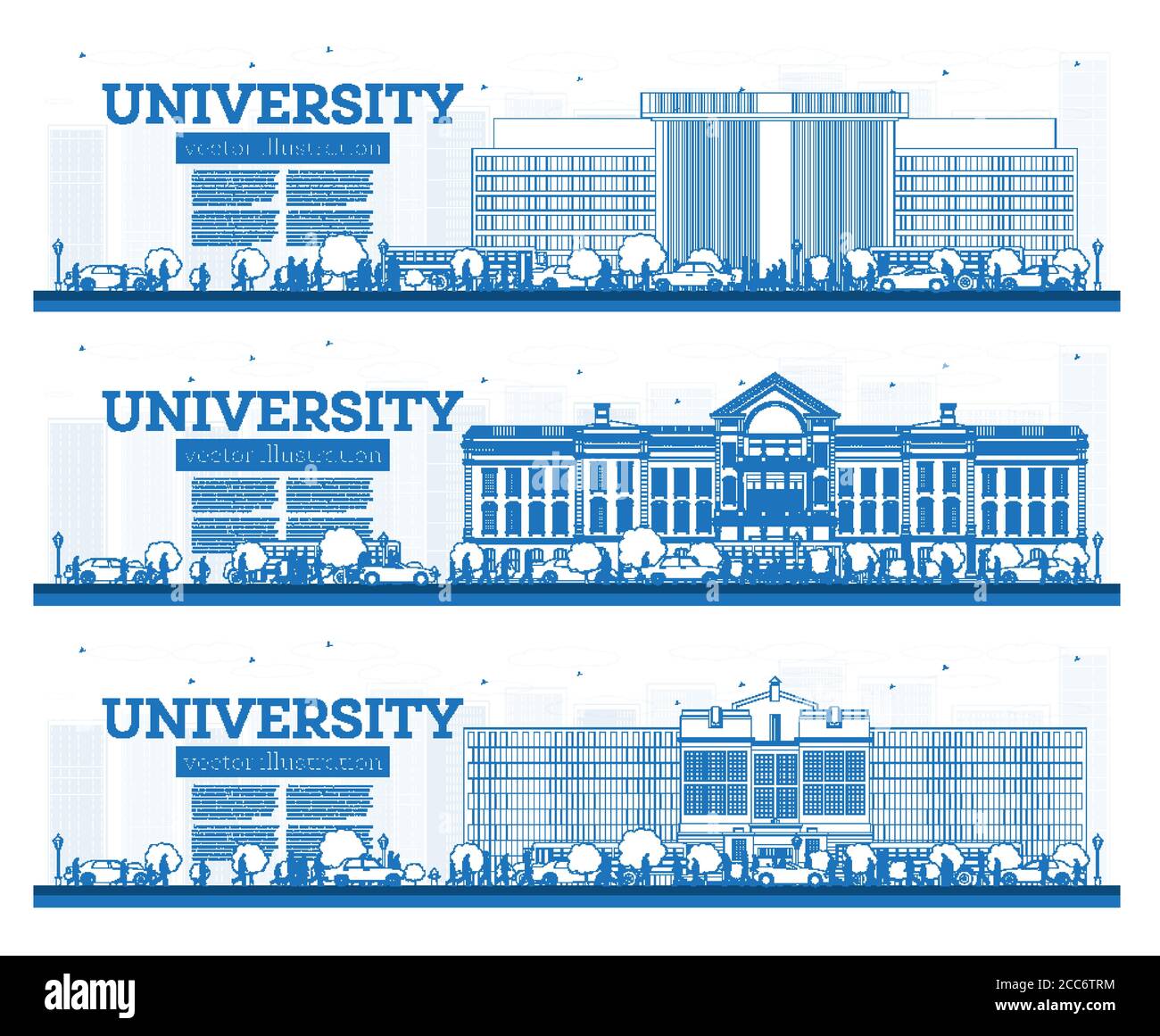 Line students campus Stock Vector Images - Alamy