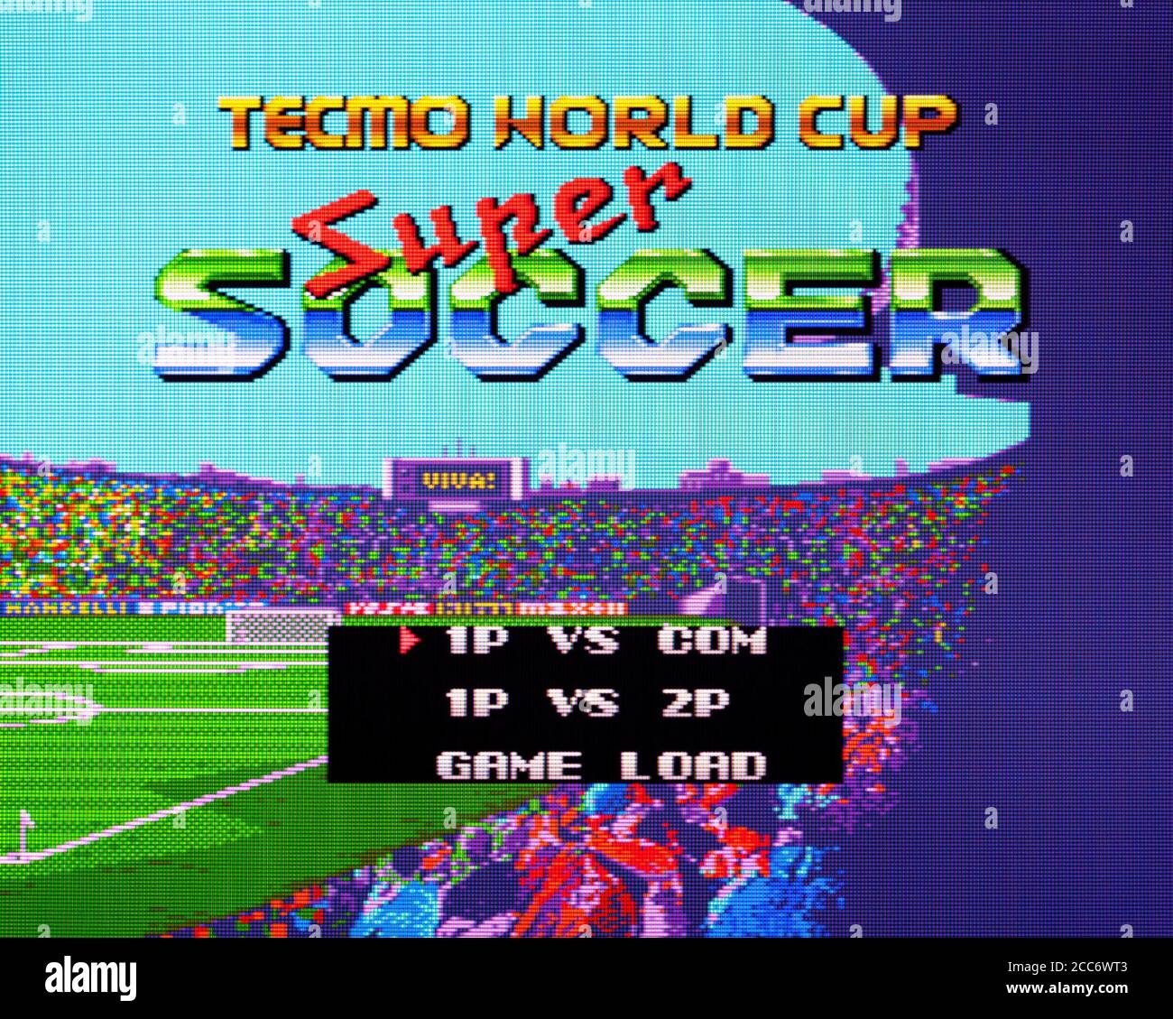 Tecmo World Cup Super Soccer - PC Engine CD Videogame - Editorial use only Stock Photo - Alamy
