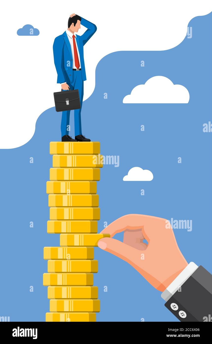 Cartoon money failure hi-res stock photography and images - Alamy