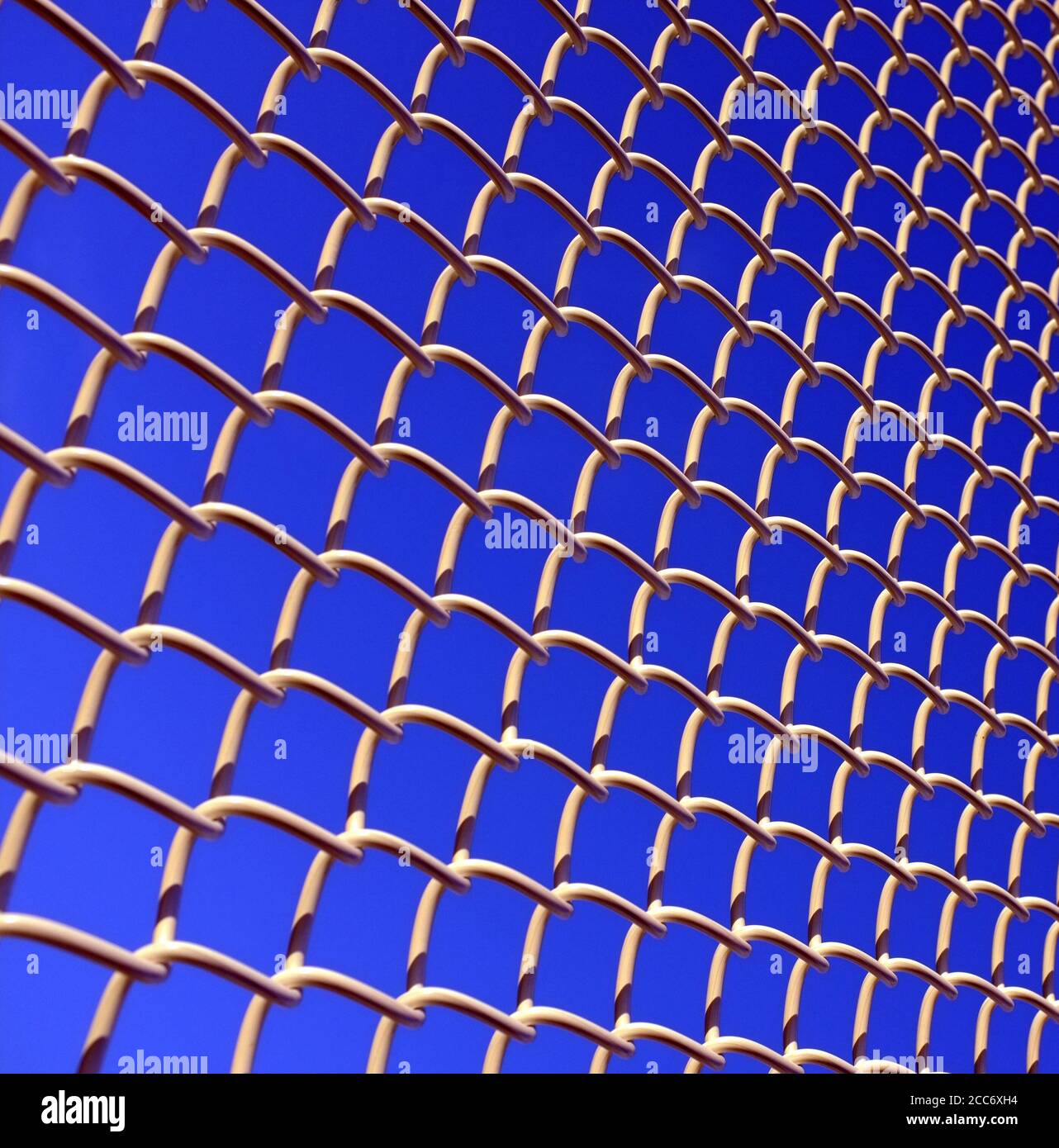 Blue metal fence hi-res stock photography and images - Alamy