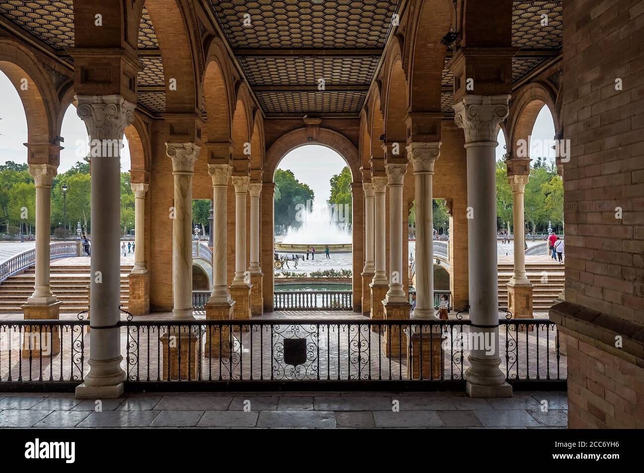 Famous Plaza de Espana. Spanish square in the centre of old but ...