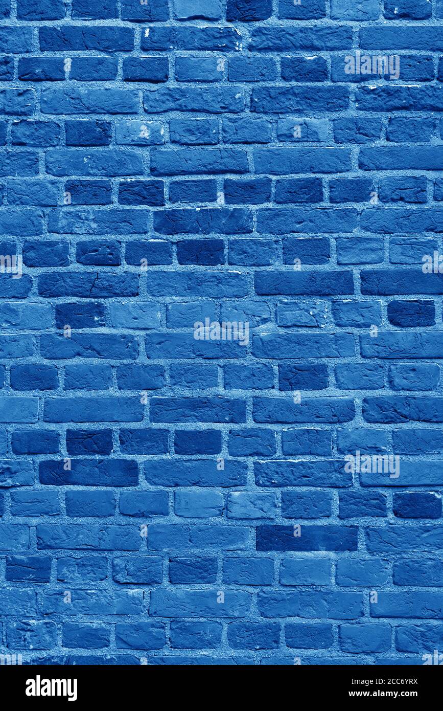 Blue brick building wall. Interior of a modern loft Stock Photo - Alamy