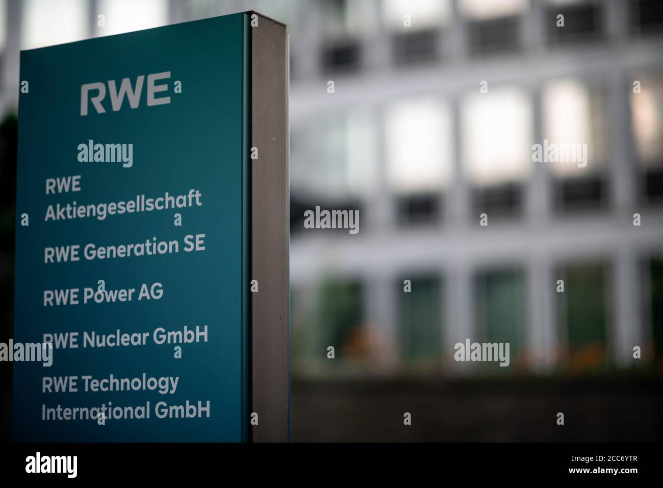Essen, Germany. 19th Aug, 2020. The RWE headquarters in Essen is ...