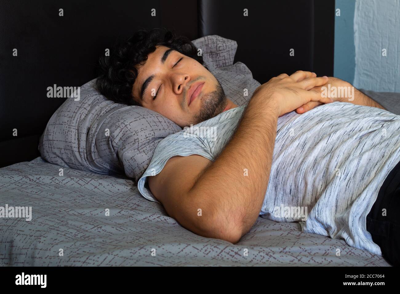 Portrait sleepy young man taking hi-res stock photography and images ...