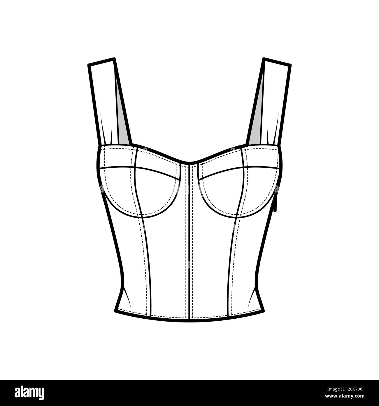 Corset back view Stock Vector Images - Alamy