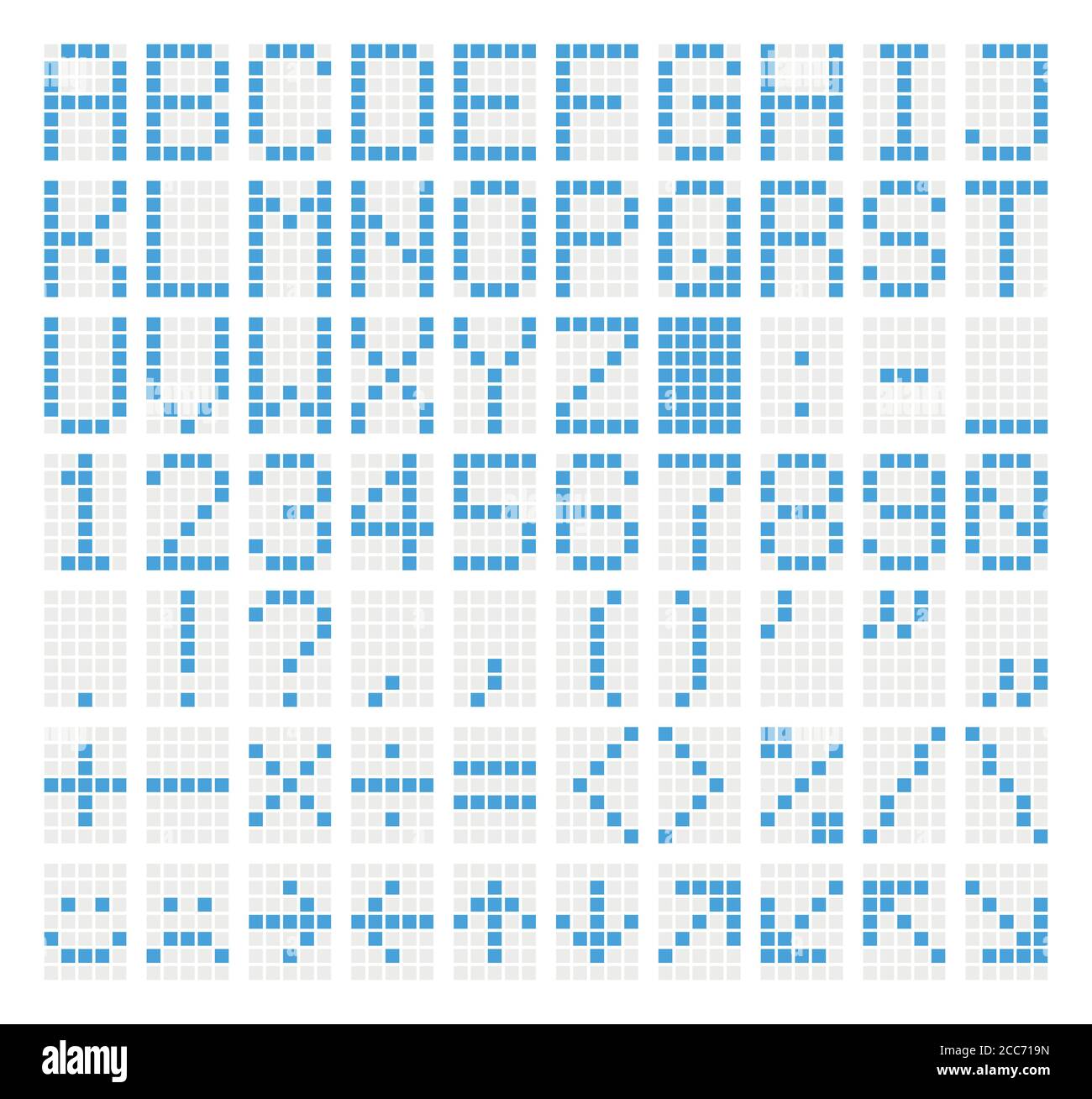 LED Dot Matrix Panel. Letters, numbers, punctuation marks, arithmetic ...