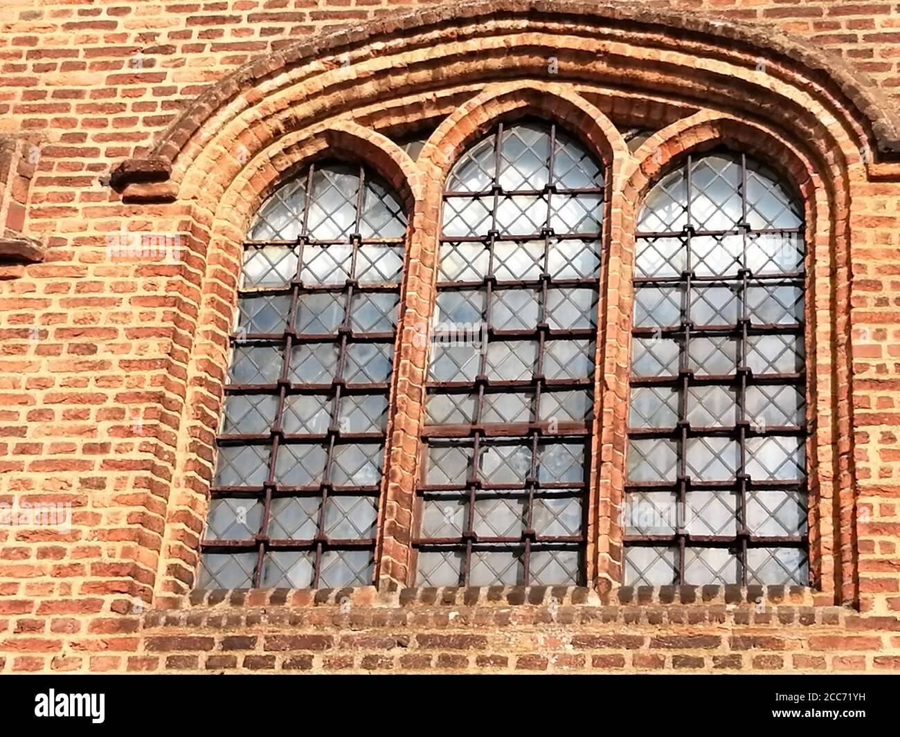 Window and wall detail of a historic and classic English house Stock ...